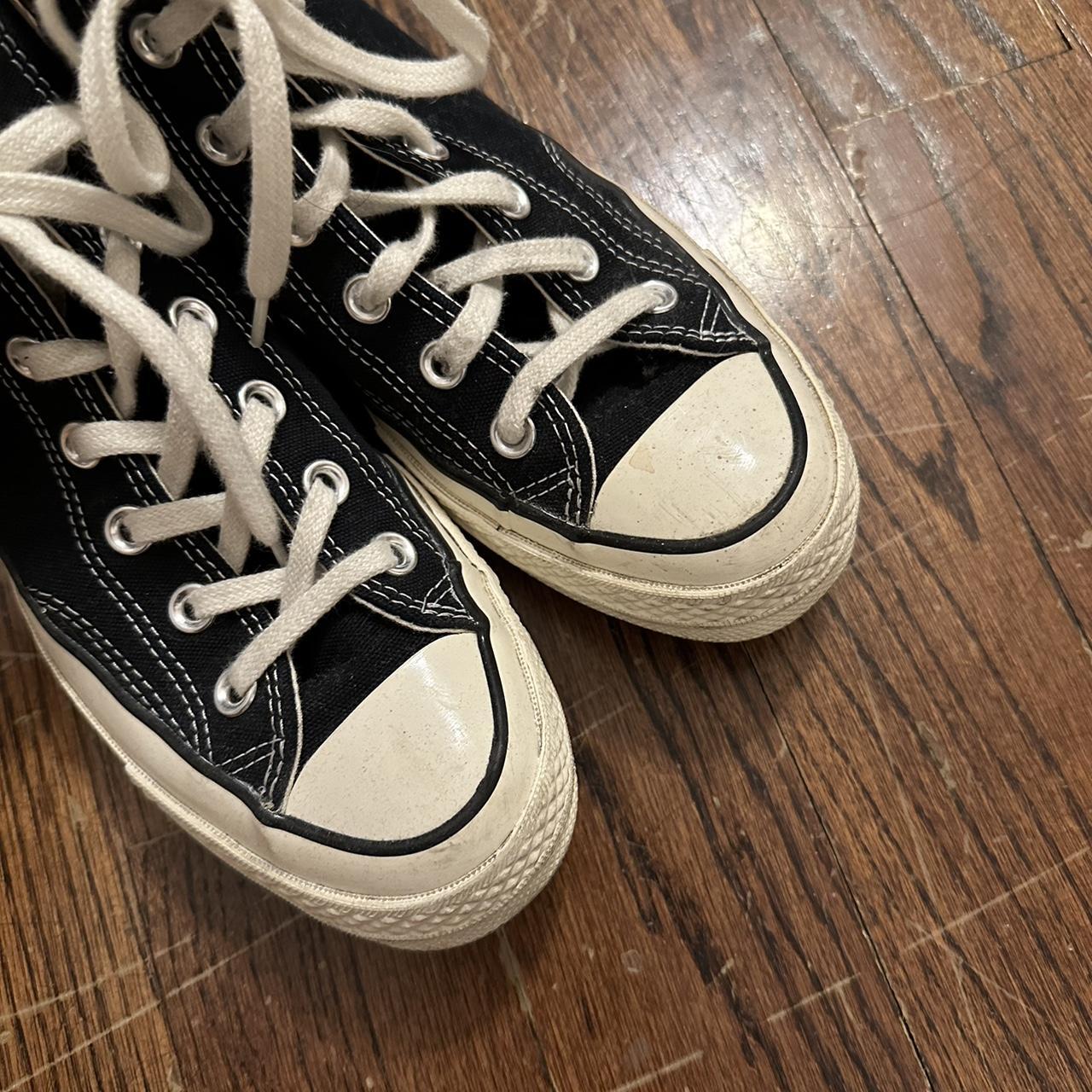 Black Converse Chuck 70s that have been gently worn;... - Depop