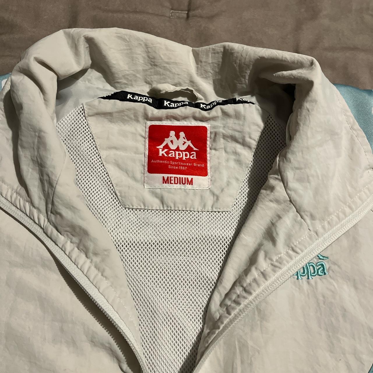 Kappa Women’s Track zip up jacket size M - Depop