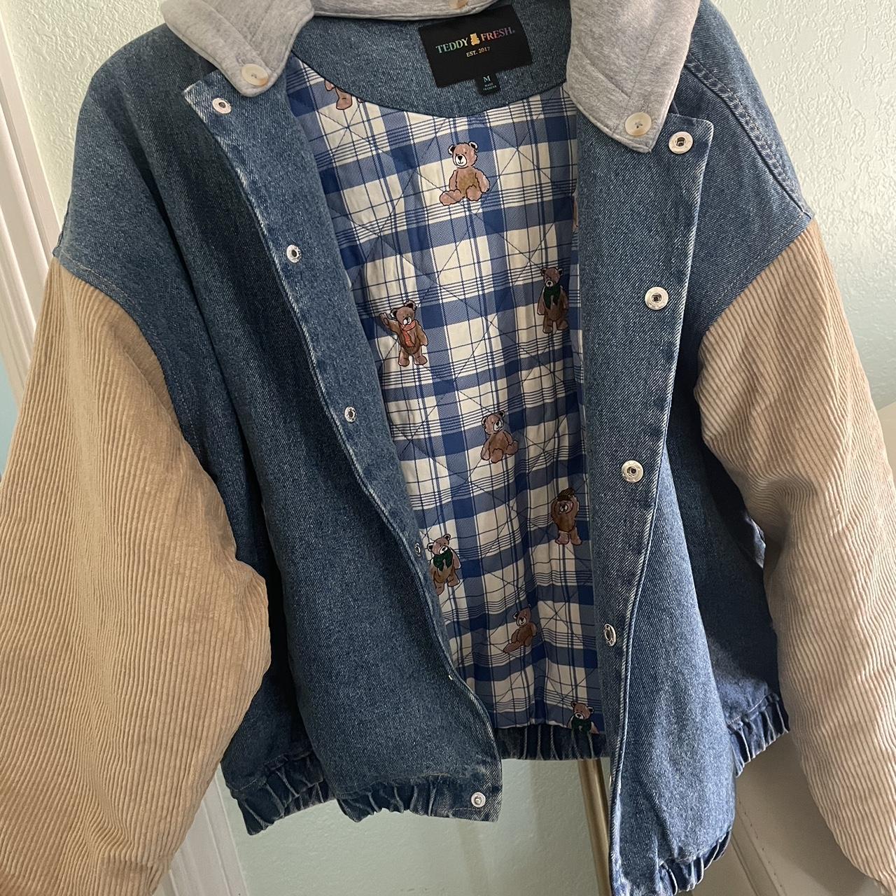 Teddy fresh oversized vintage jacket size M - Depop