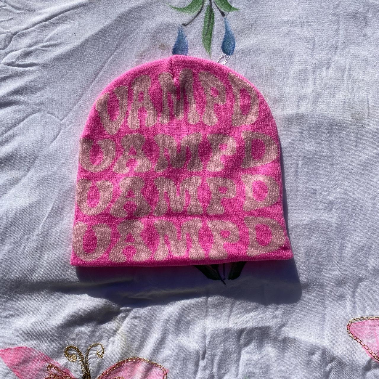 Vampd pink beanie #vampd #streetwear #cybery2k #y2k... - Depop