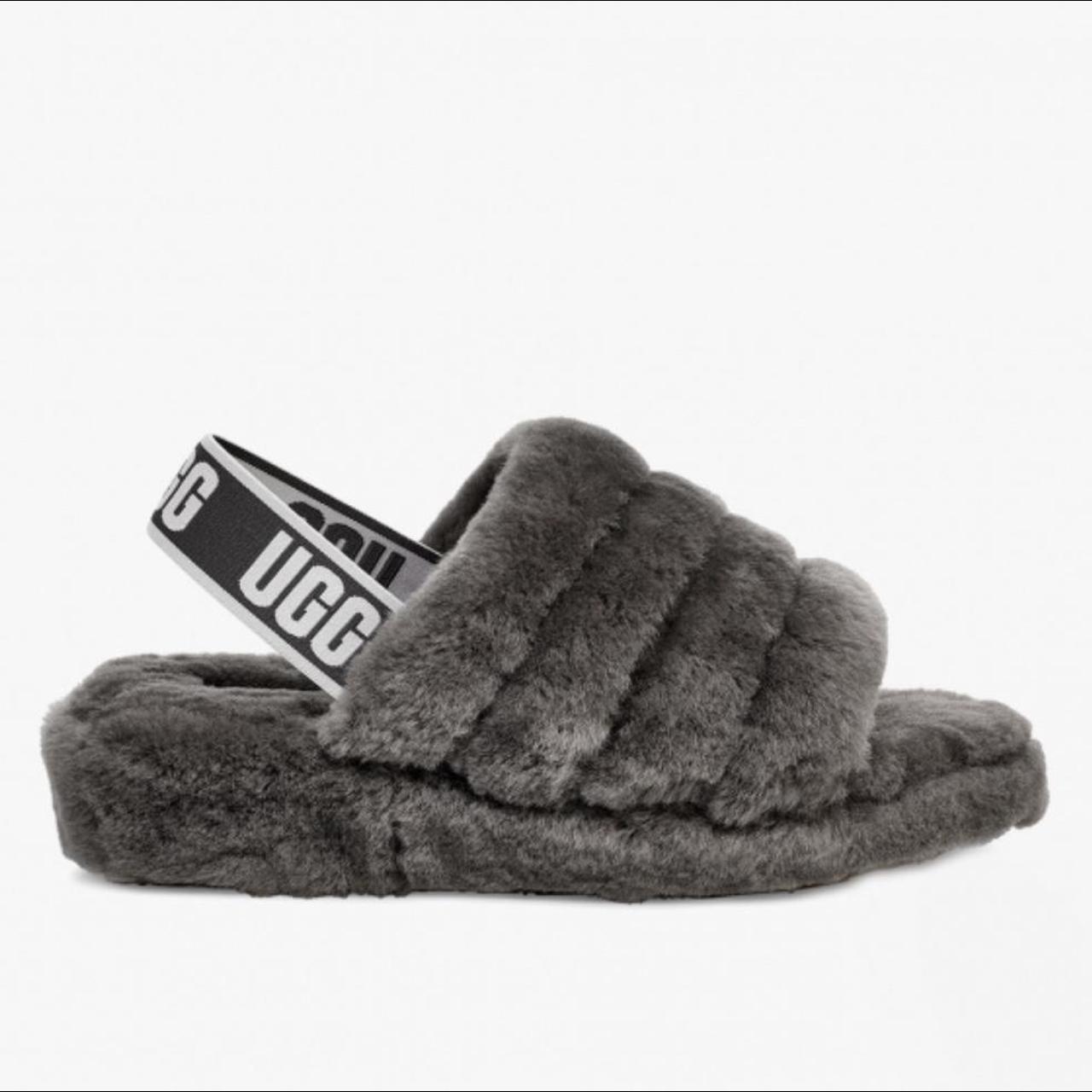 UGG Women's Grey Slides | Depop