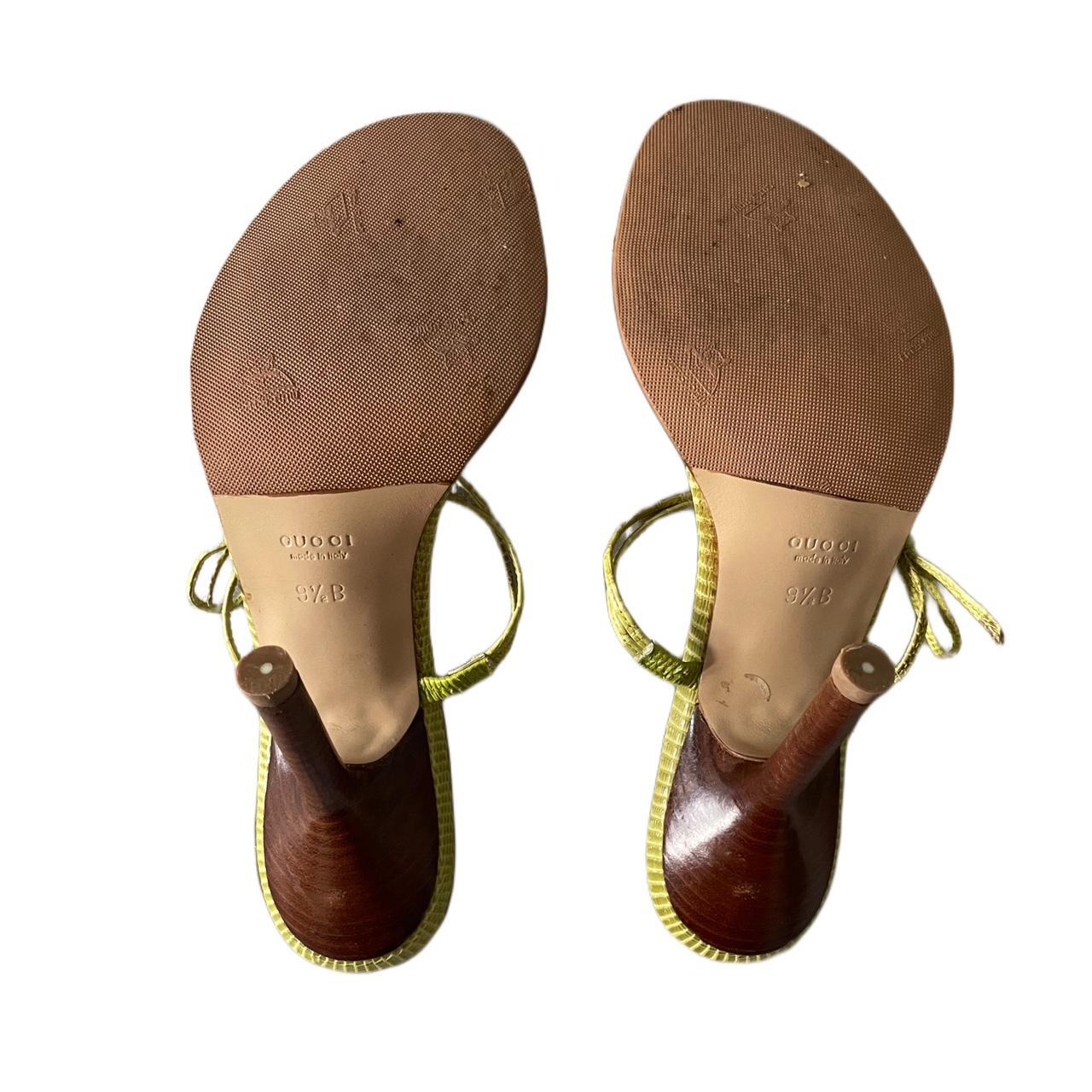 Rare Vintage Gucci Tom Ford Era Green Python Strappy... - Depop