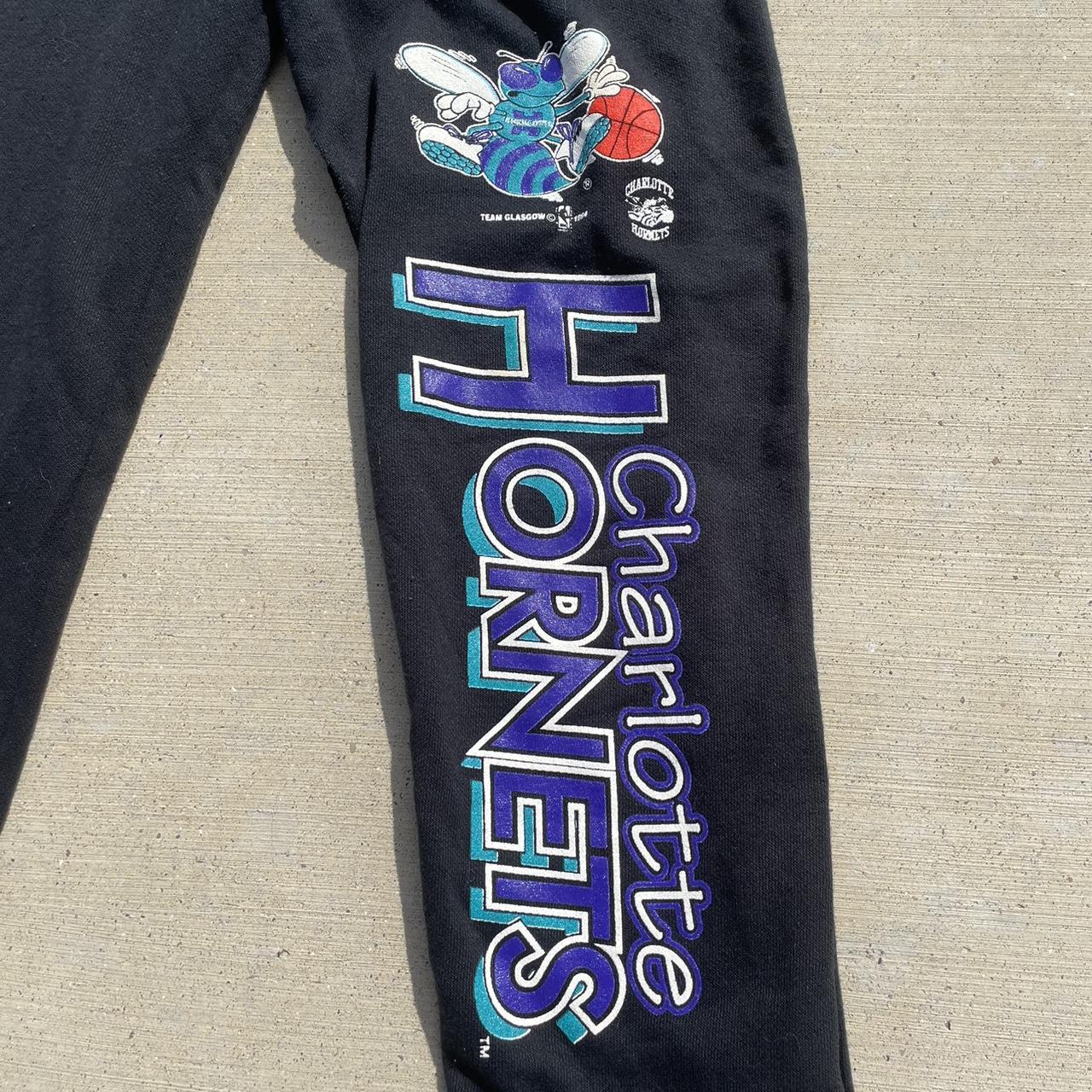 Vintage rare 1994 Charlotte hornets NBA joggers... - Depop