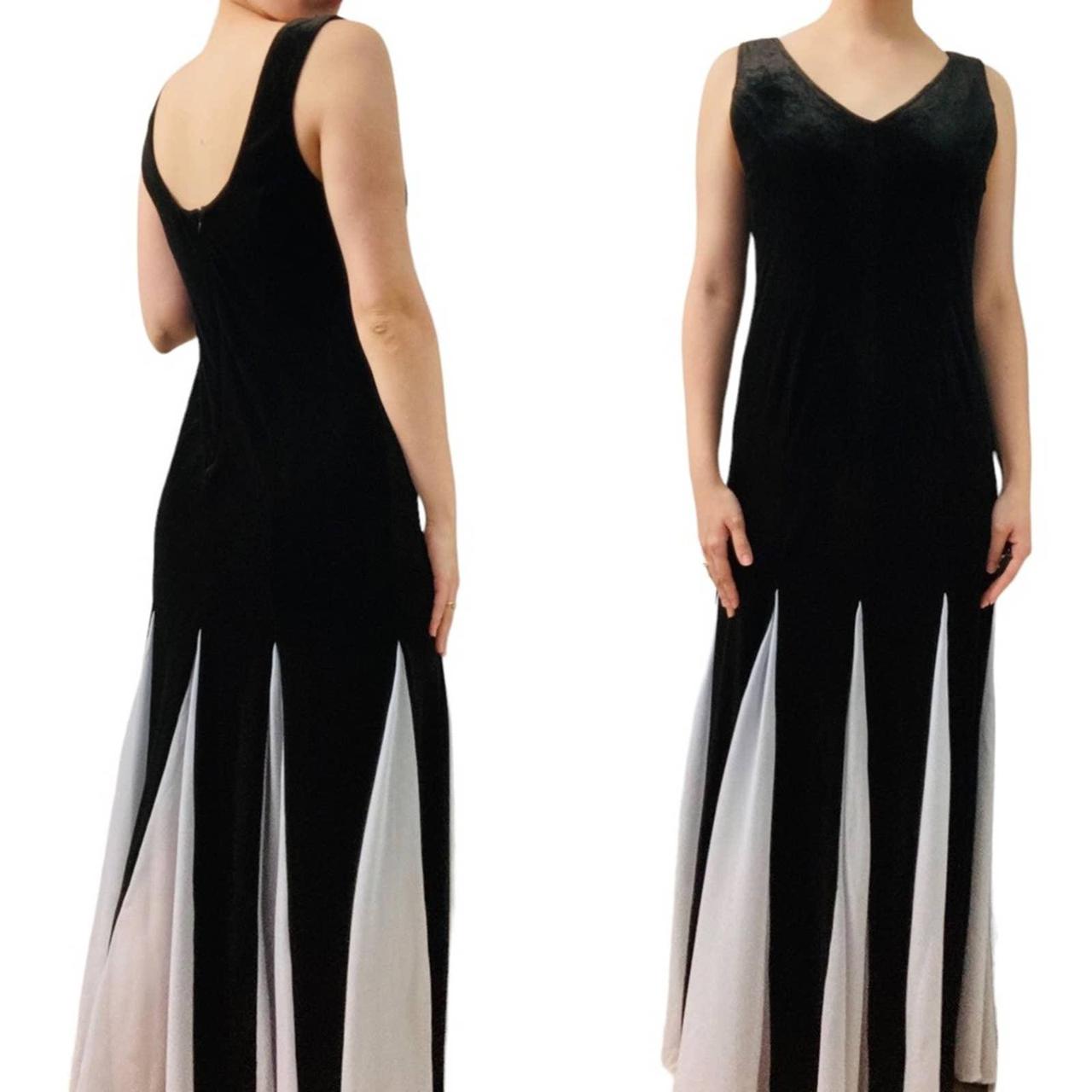 Whimsigoth Grunge Velvet Prom Dress Brand: K.... - Depop