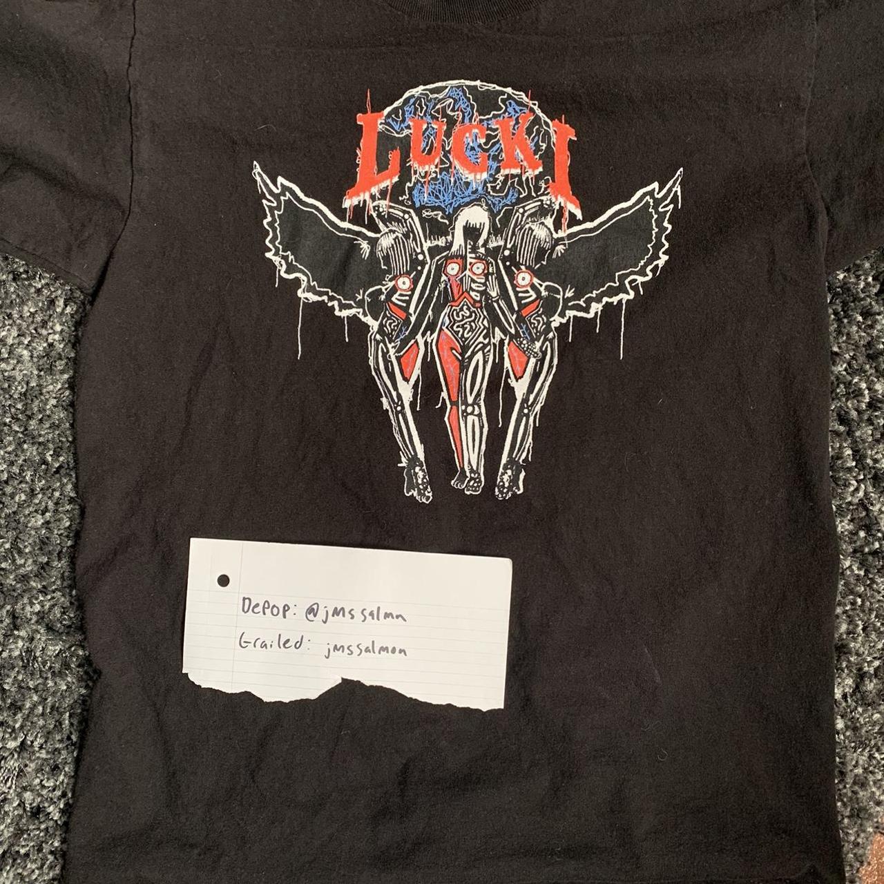 *RARE* LUCKI x KODONE black Faith Tee Size... - Depop