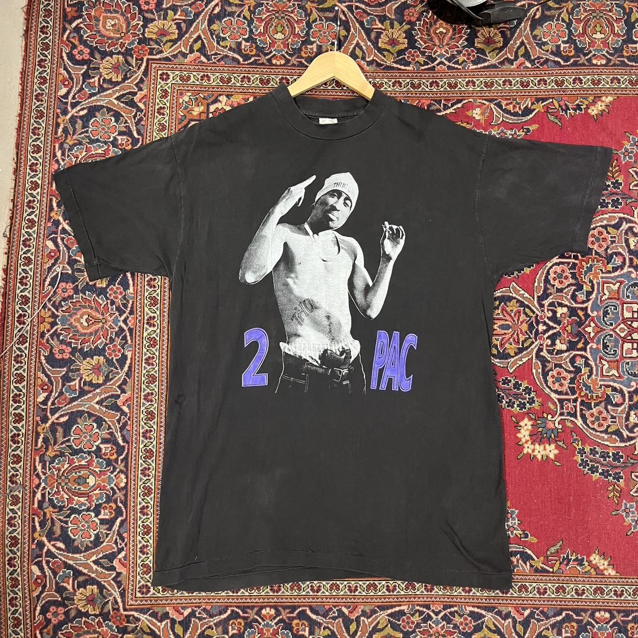 Vintage Tupac I GET AROUND 1990’s Rap Tee Size XL | Depop
