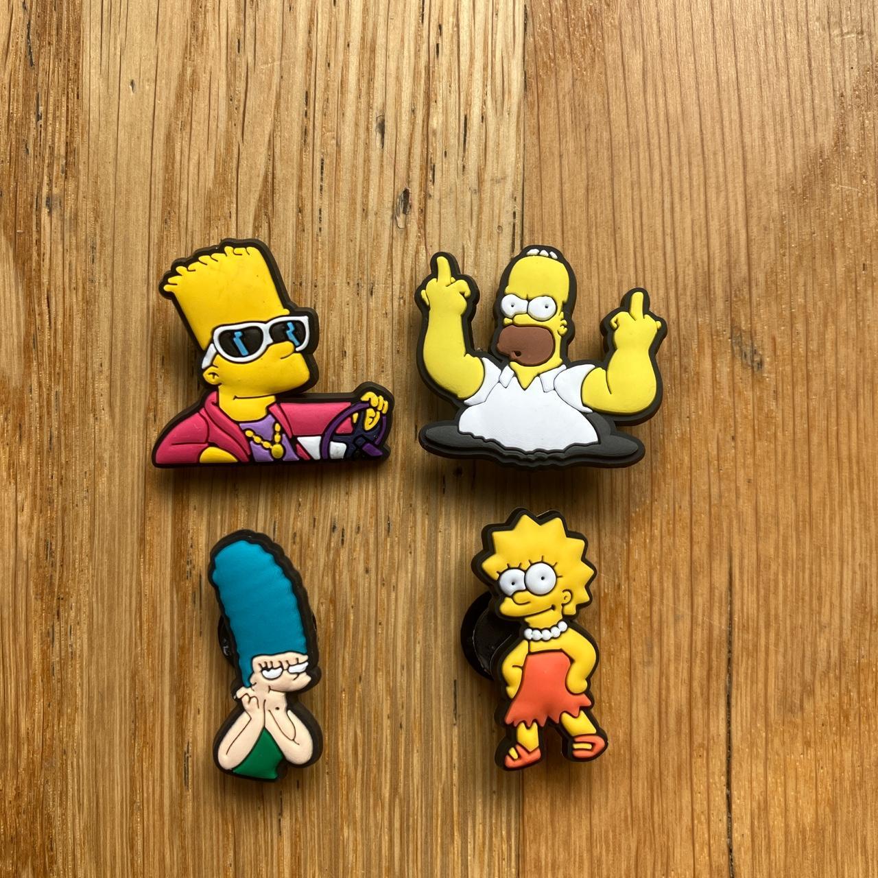 The Simpsons Croc Charms / Jibbitz All four pieces... - Depop