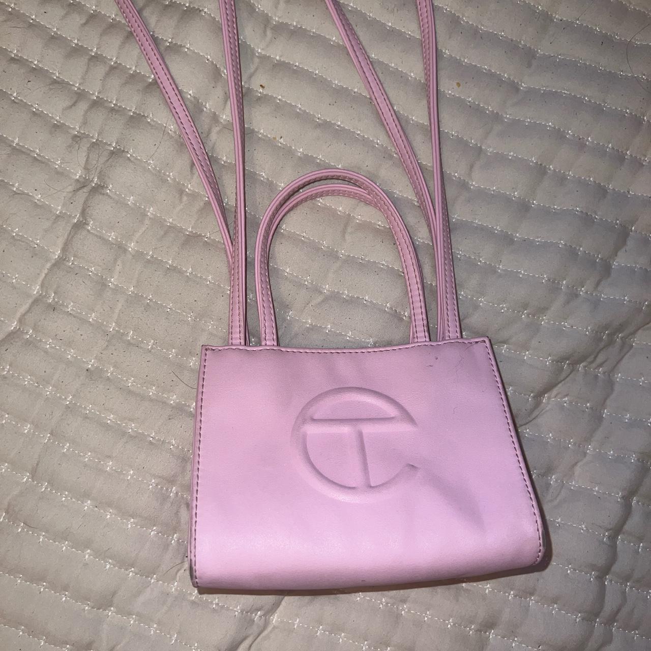 Small Pink Telfar Bag - used and has some wear on... - Depop