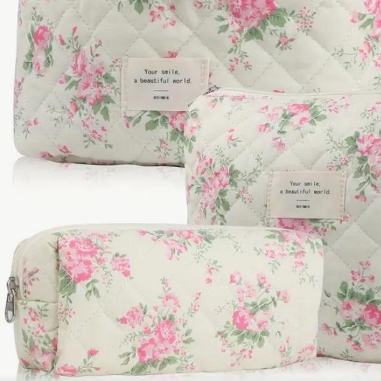 love shack fancy Floral makeup bag/ pencil case (not... - Depop