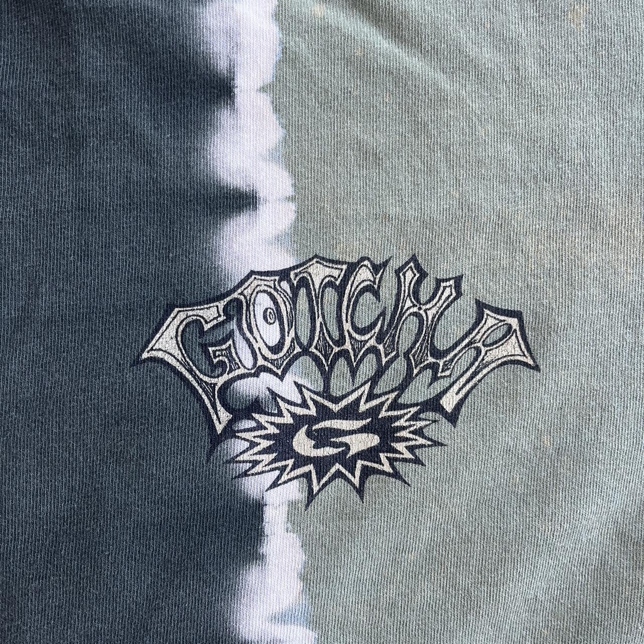 single stitch Gotcha shirt with really cool tie dye and - Depop