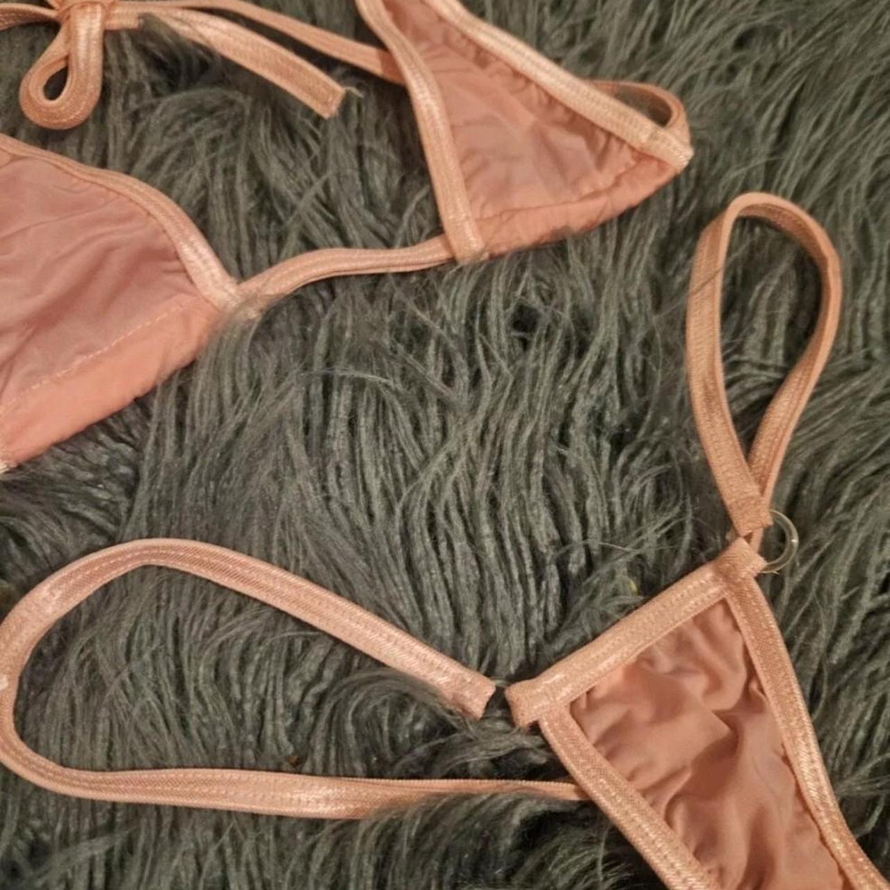 Micro bikini mesh g-string triangle top ♡ Supa sexi... | Depop