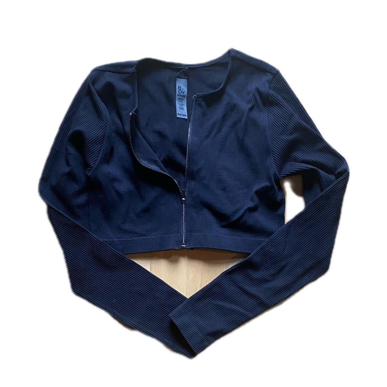 Garage cropped seamless zip up! Black cropped zip up... - Depop