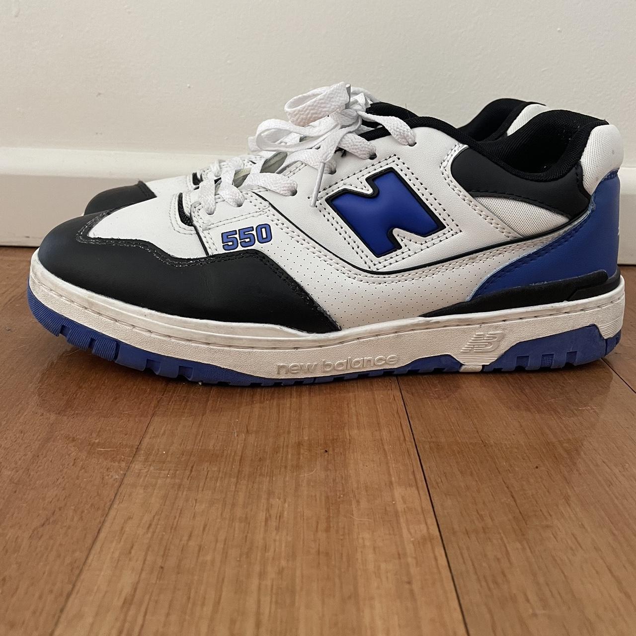 New balance 550 royal blue (rep) Worn only 3 times - Depop
