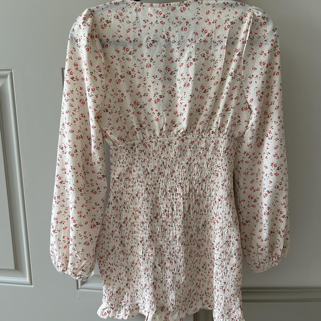 Princess Polly long sleeve floral mini dress. Label... - Depop