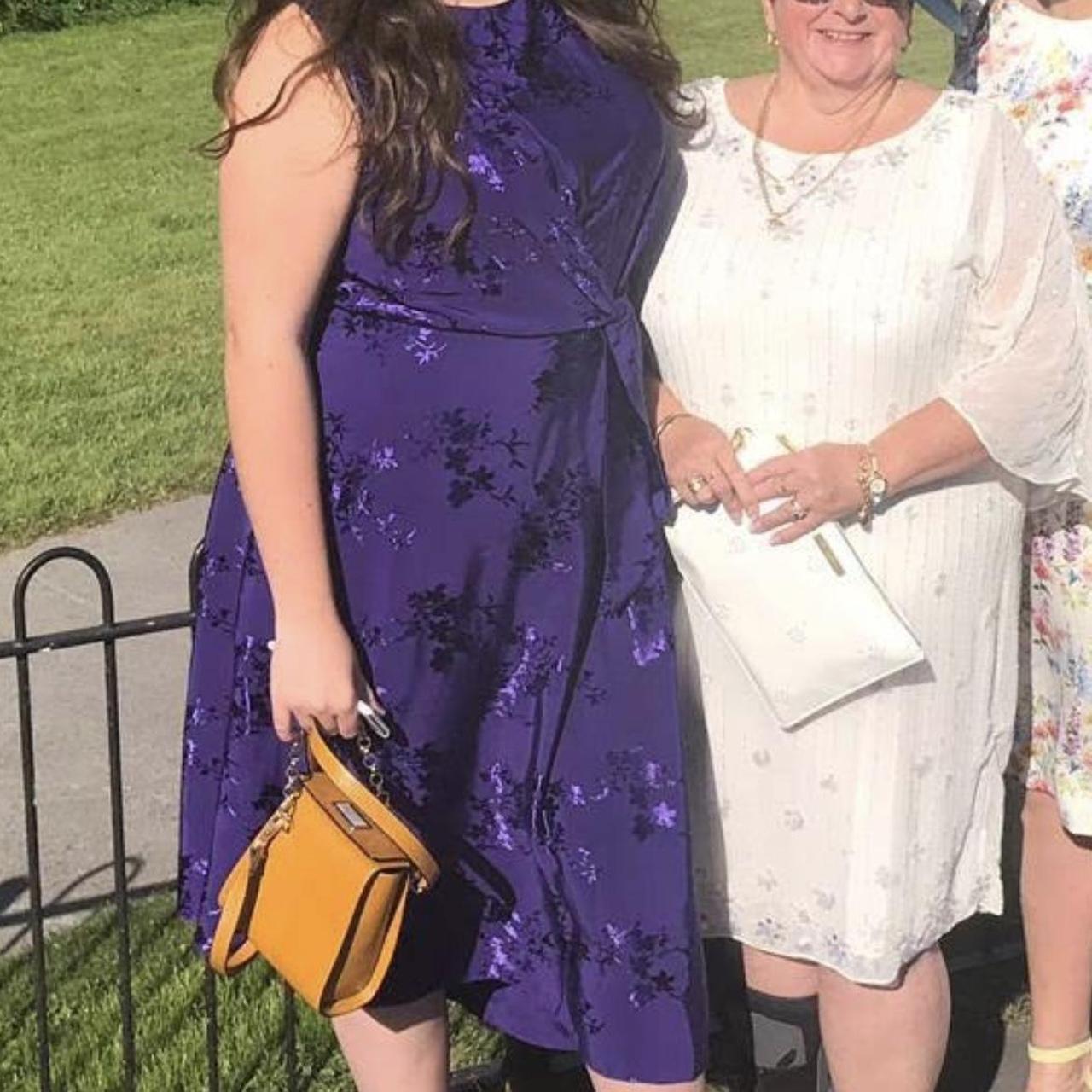 Phase Eight Women's Purple Dress | Depop