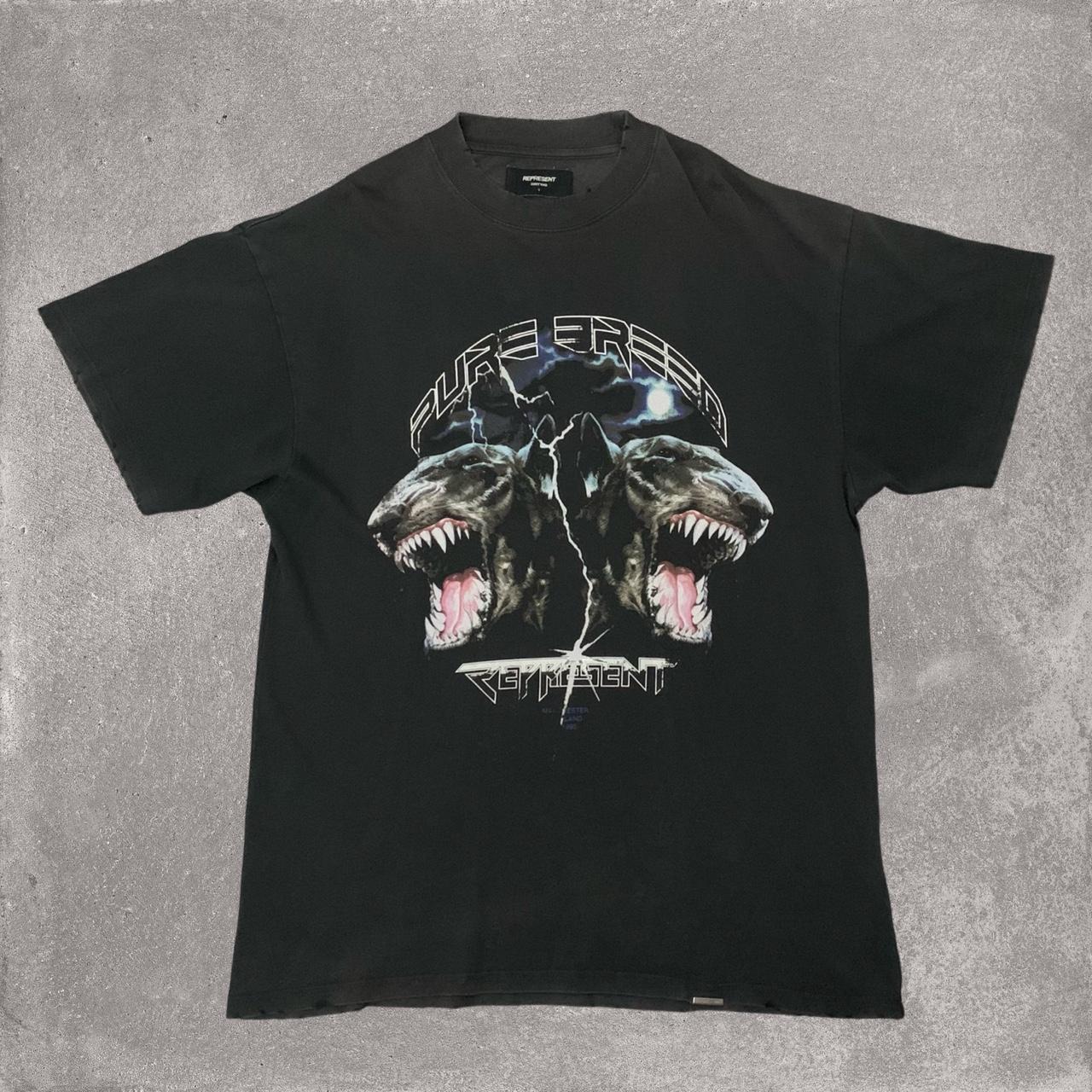 Represent Men's Black T-shirt | Depop