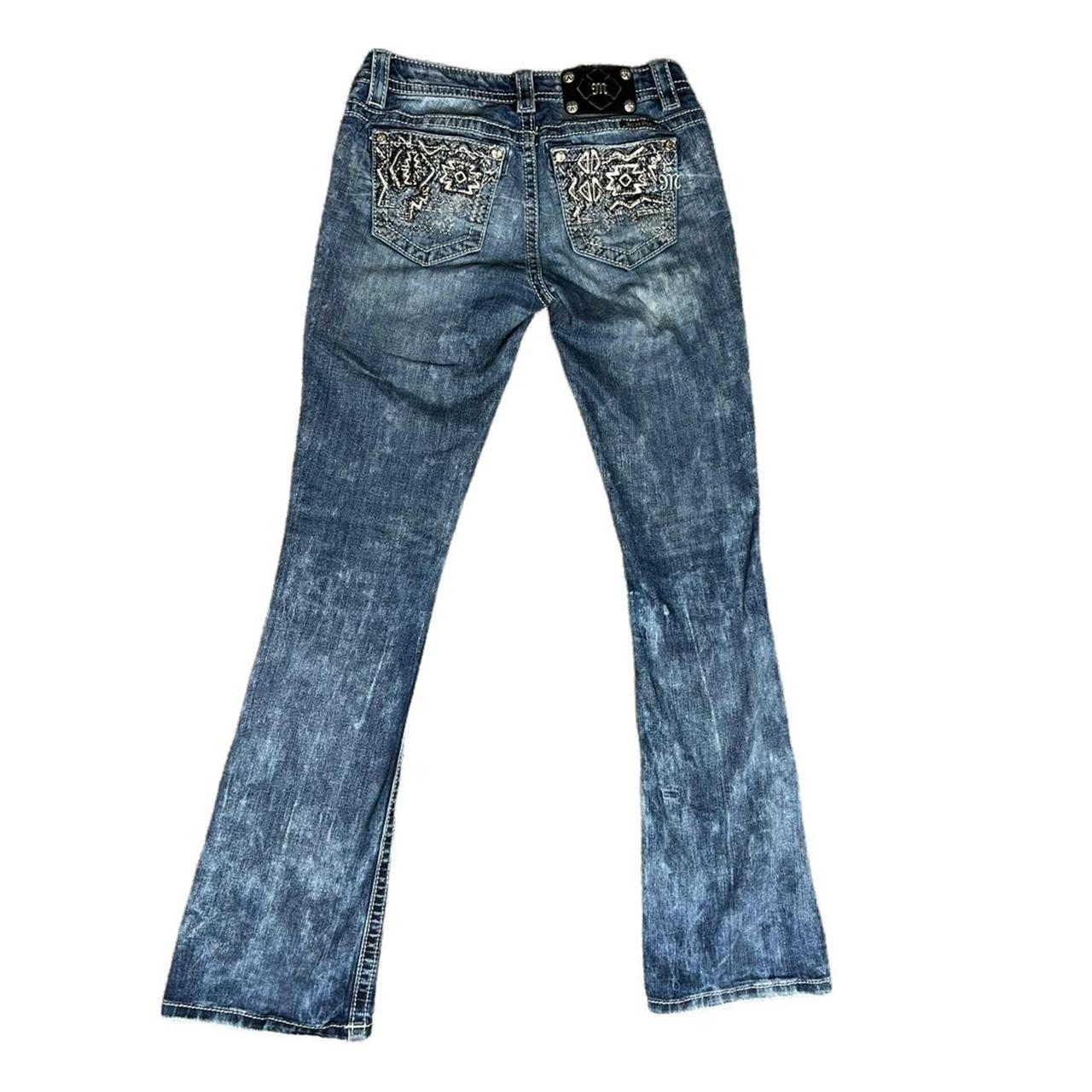 Miss Me Jeans Low Rise Acid Wash Jeans Size Depop