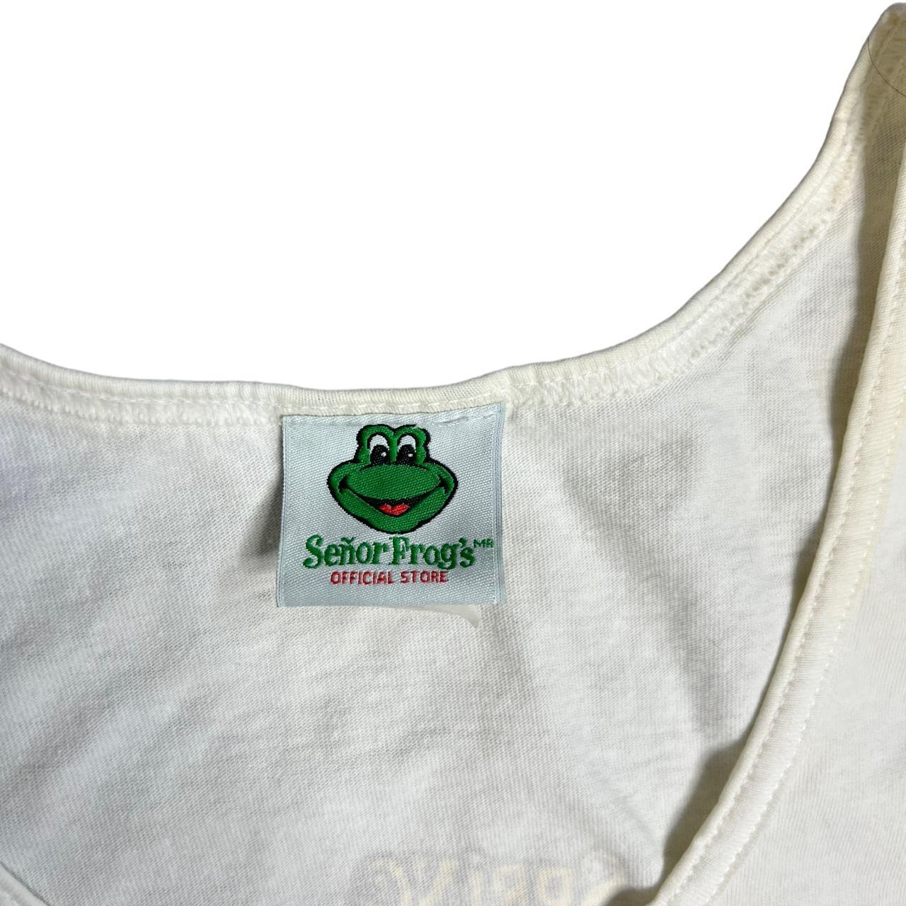 Vintage senior Frogs tank size tag is faded see... - Depop