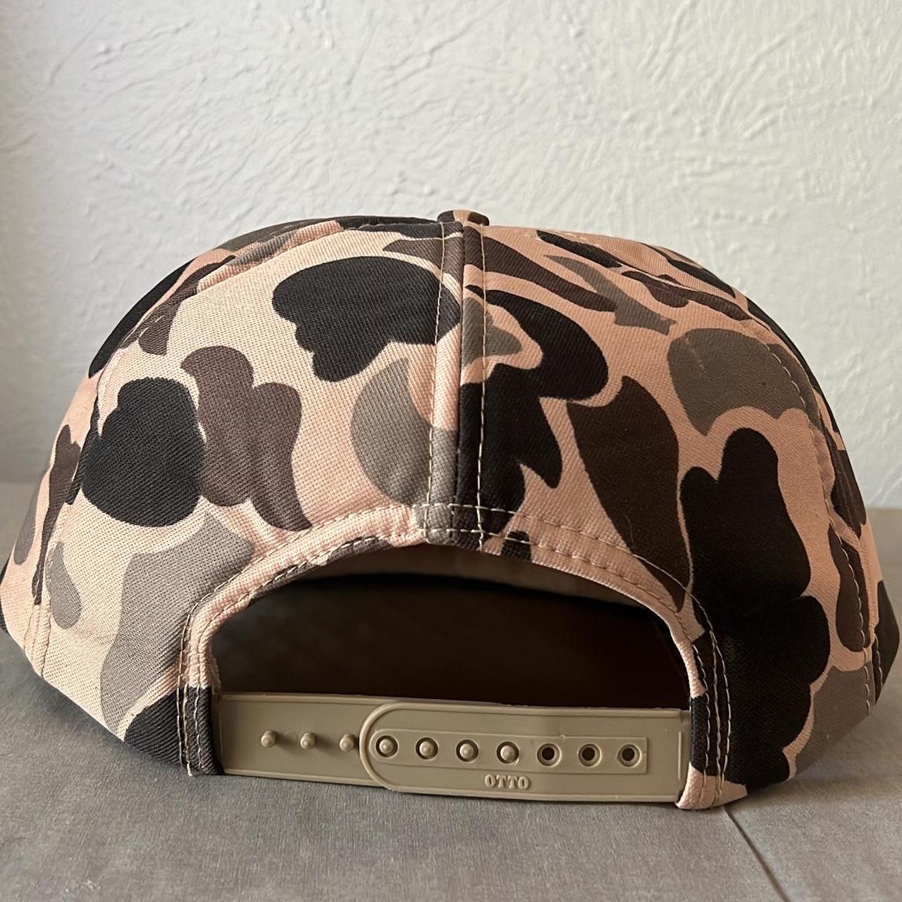 Vintage Exxon oil camouflage trucker hat by Otto.... | Depop