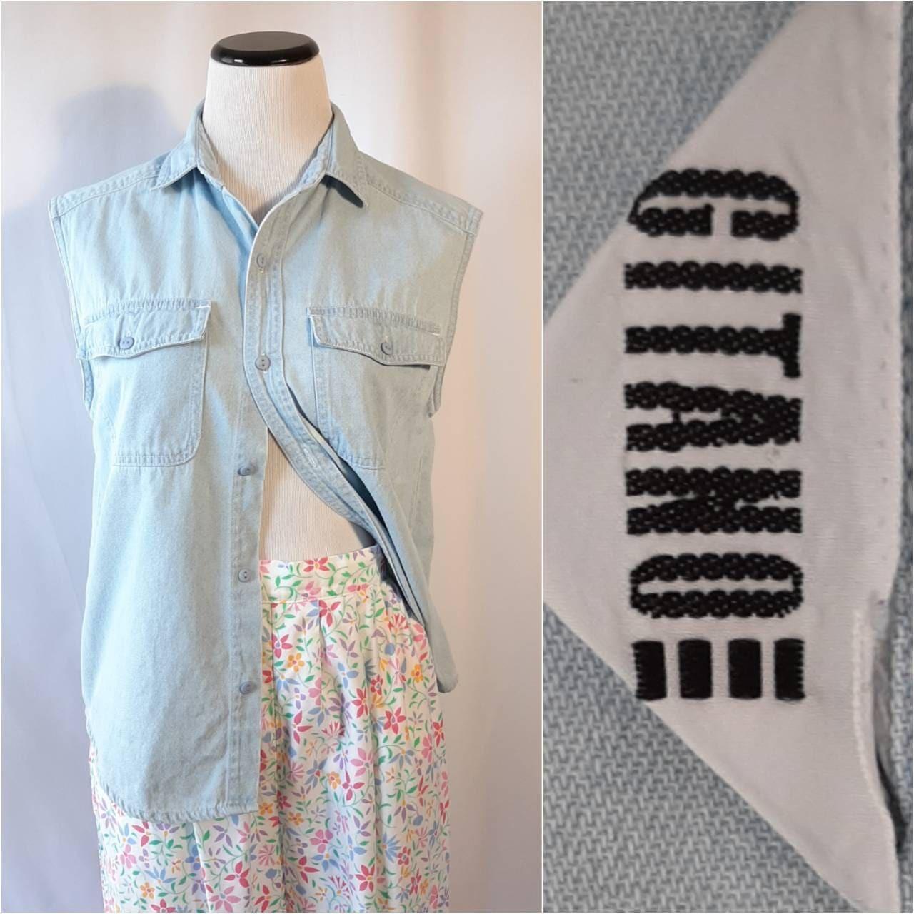 Classic vintage Gitano light wash cotton denim... - Depop