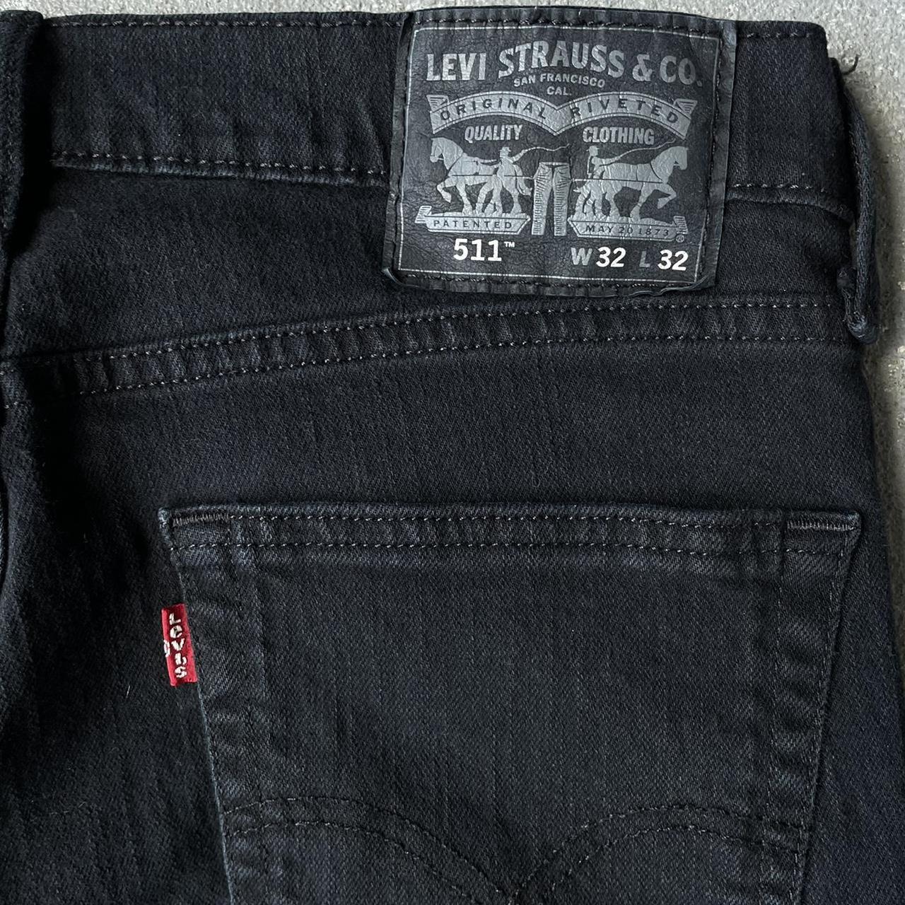 Modern Black Levi’s 511 Denim Skinny Jeans Tagged... - Depop