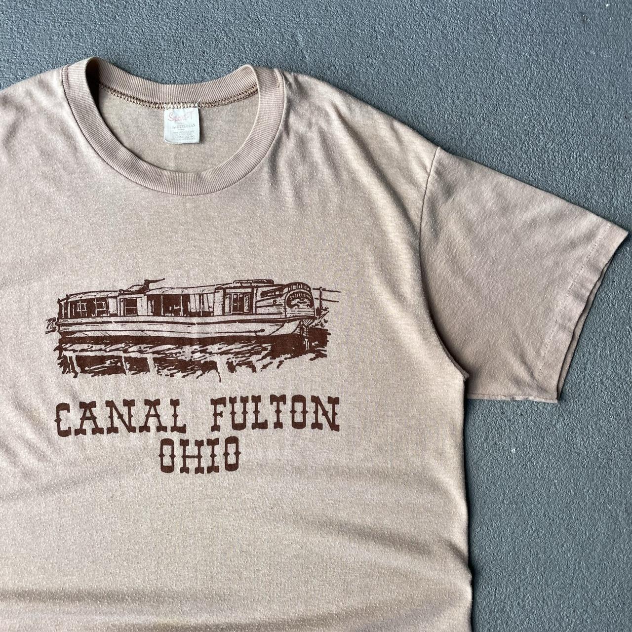 Vintage 1970s Canal Fulton Ohio Tshirt Tagged Size... - Depop