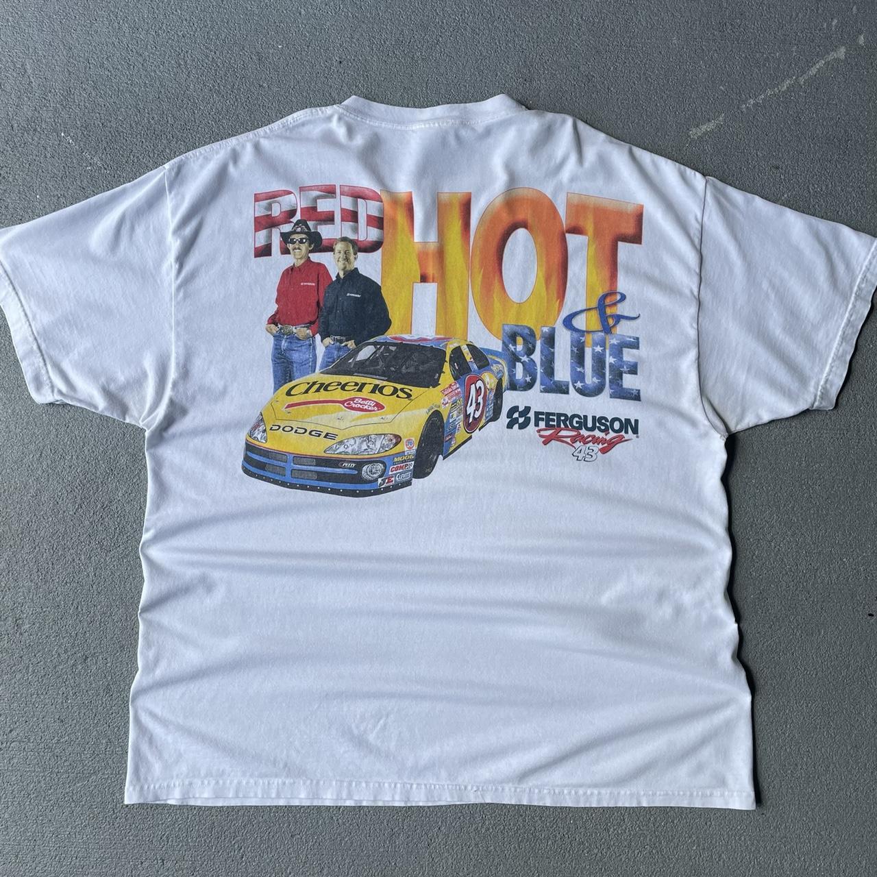 Y2K 2000s Ferguson Racing Nascar Tshirt Tagged Size... - Depop