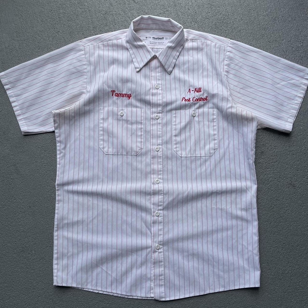 Vintage Made In USA Workwear Button Up Shirt No... - Depop