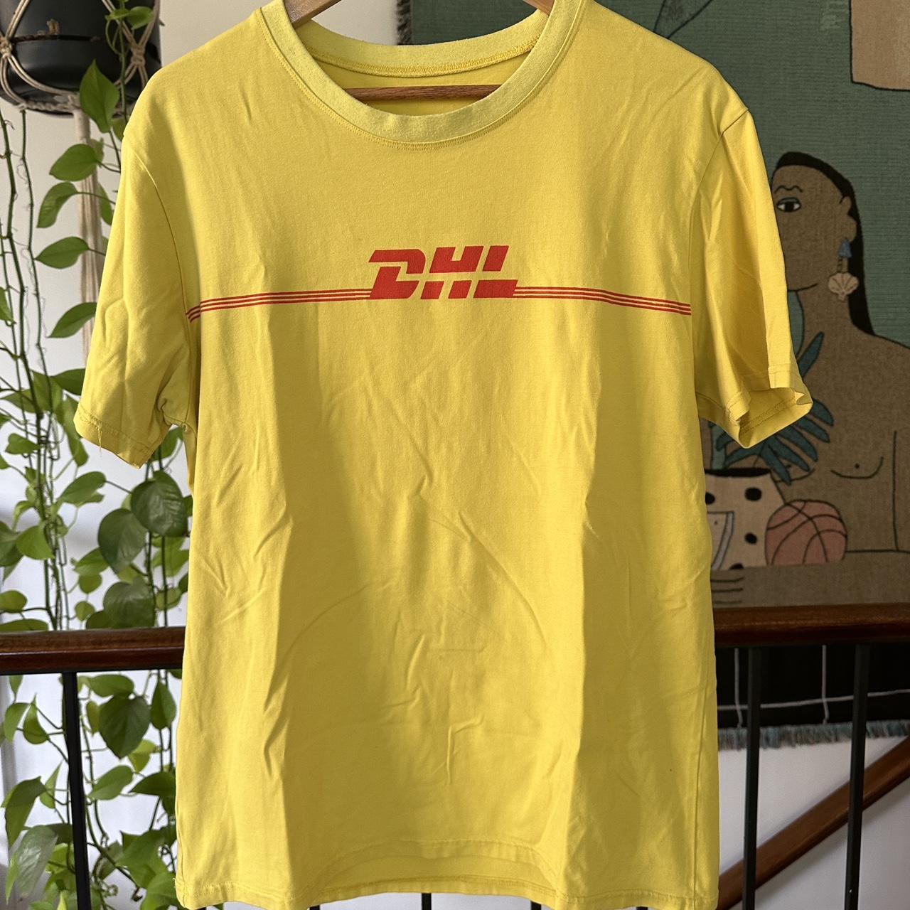 VETEMENTS x DHL tee. Unsure if genuine so pricing... - Depop
