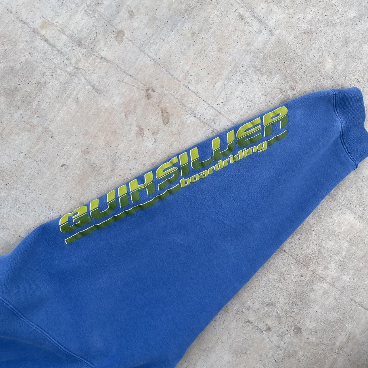 Vintage blue quiksilver hoodie Insane 😳 quicksilver... | Depop