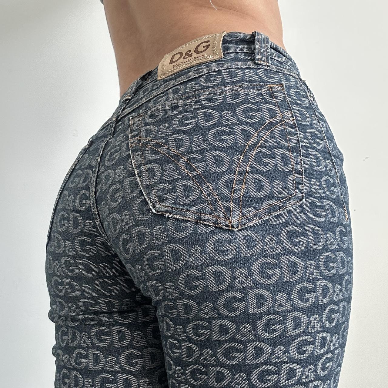 Vintage Dolce & Gabbana D&G Denim Monogram... - Depop