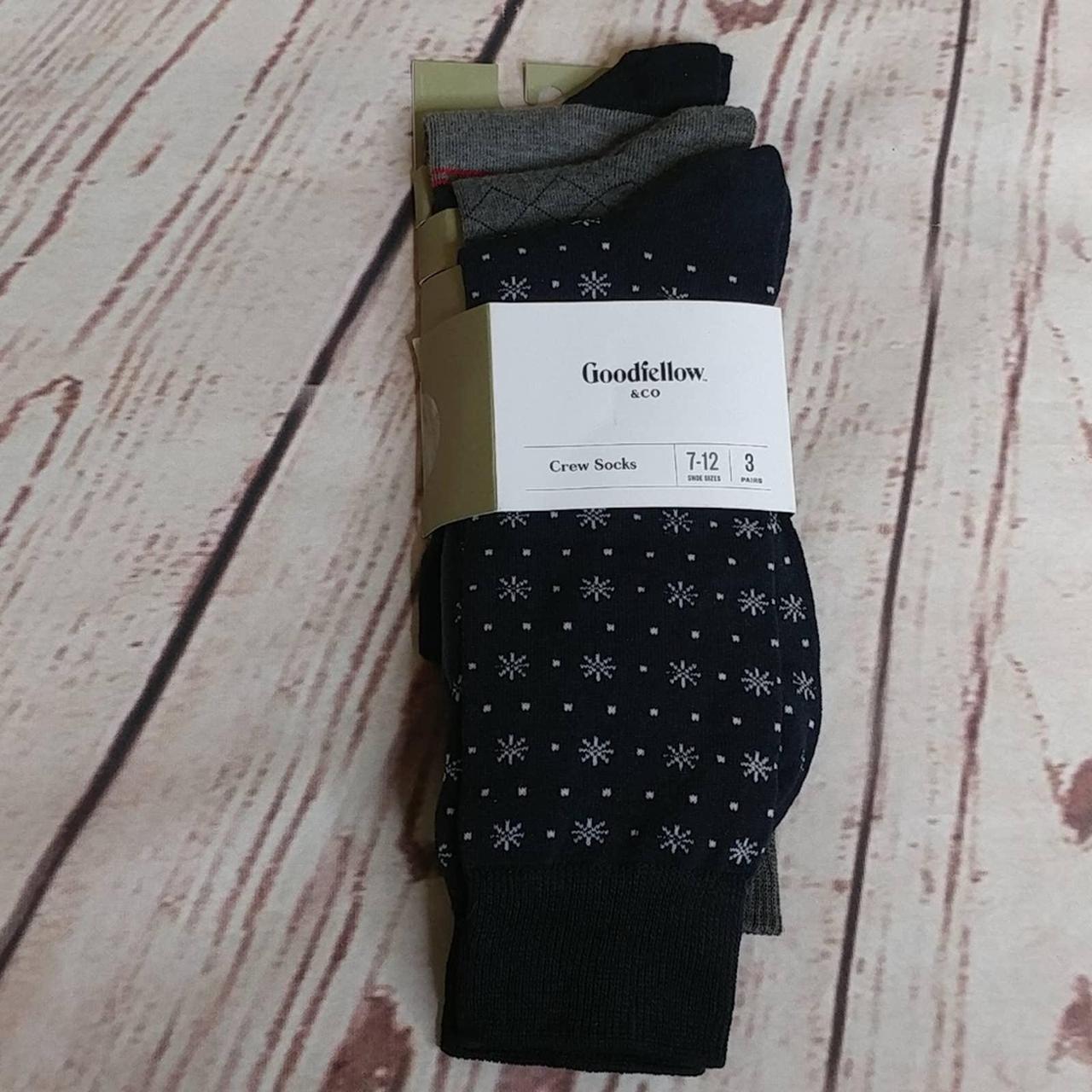 Goodfellow & Co. multicolored crew socks 3 pack.... - Depop