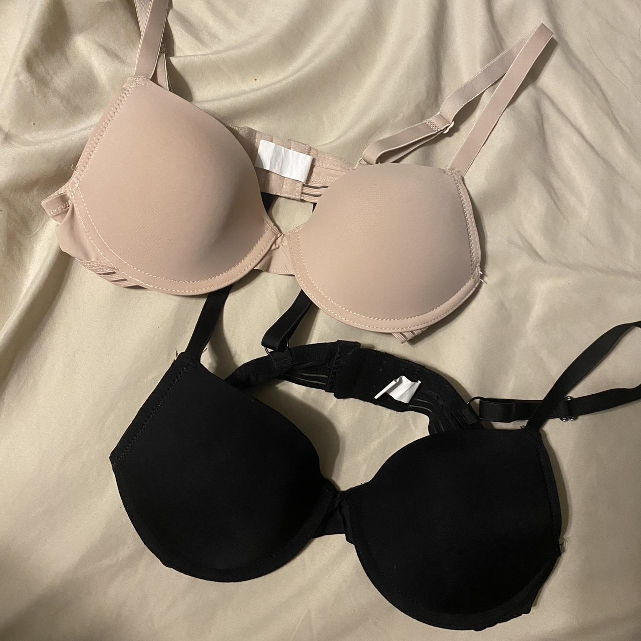 Black and nude/pink bra bundle - both 70A (32A)... - Depop
