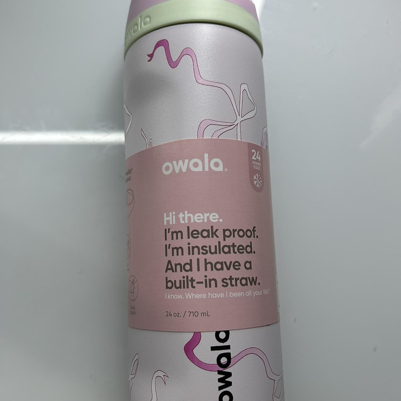 Pink Bow Owala 24oz Comes new with box #pink... | Depop