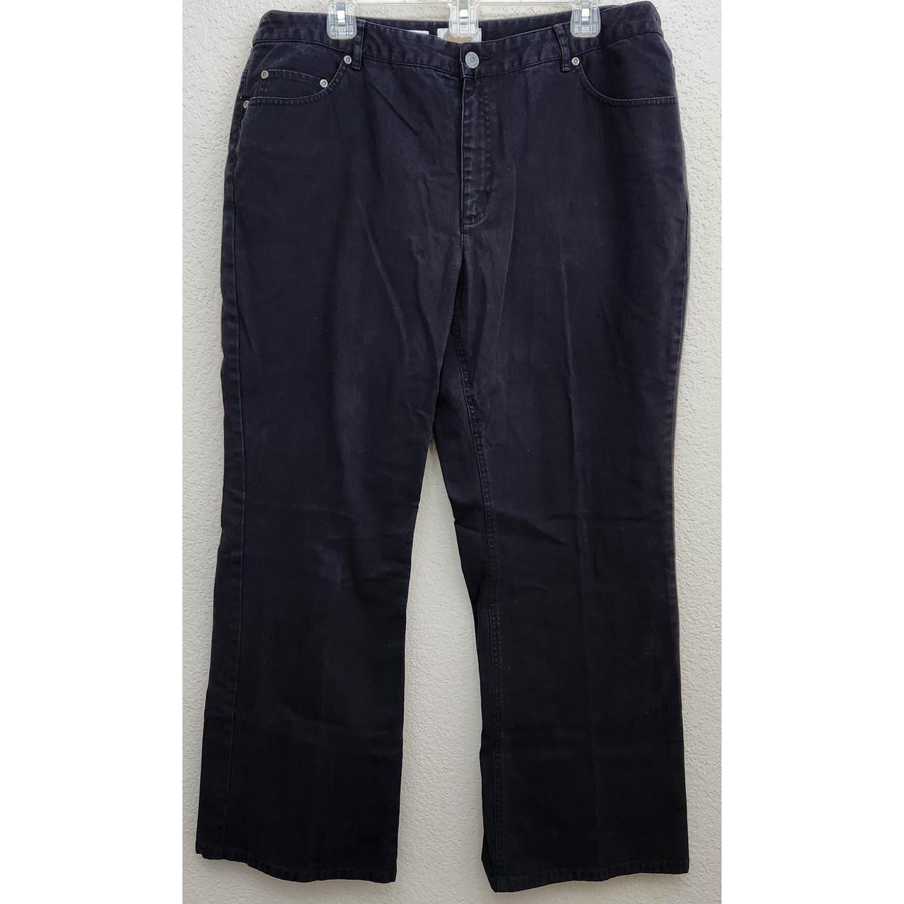 Talbots Woman Black Classic Fit Stretch Jeans 16W... - Depop