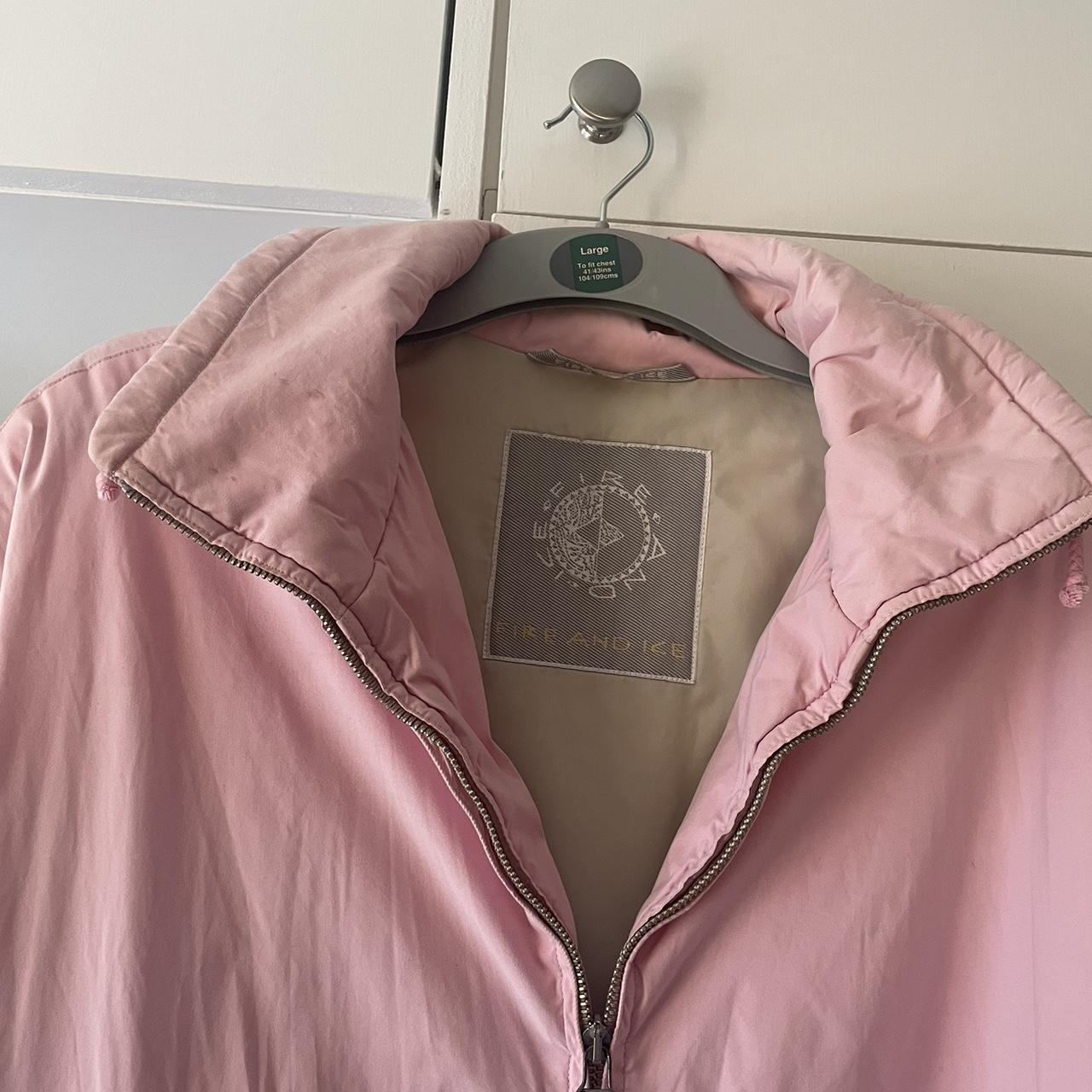 Super nice true vintage pink fire and ice coat... - Depop
