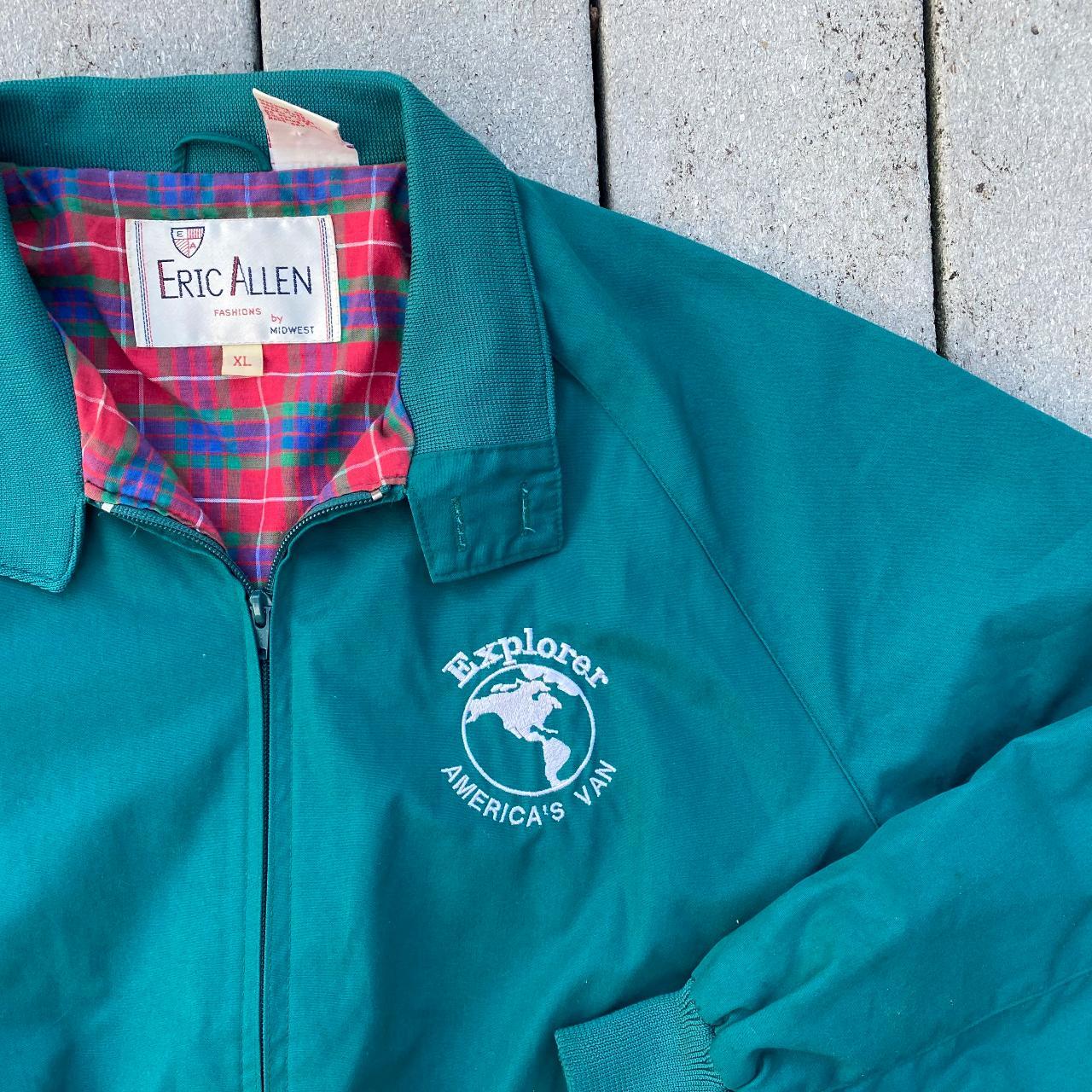 90s Eric Allen Bomber Jacket Size: Xl Sick... - Depop