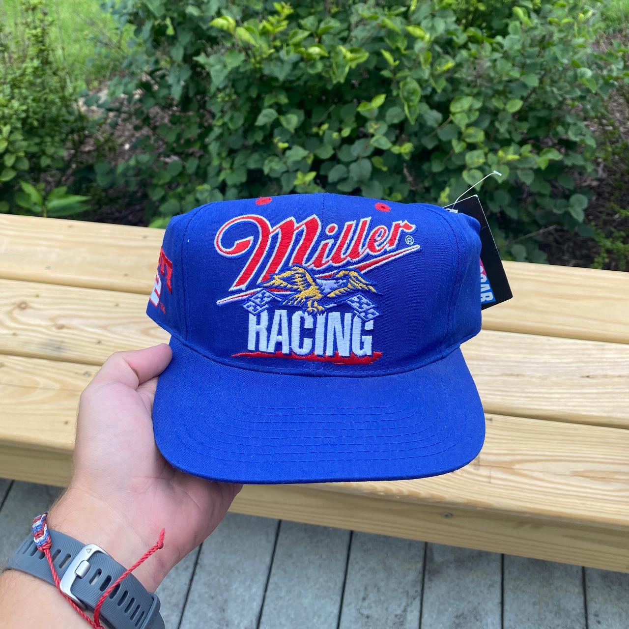 Headstock NASCAR Miller Racing Rusty Wallace Hat... - Depop