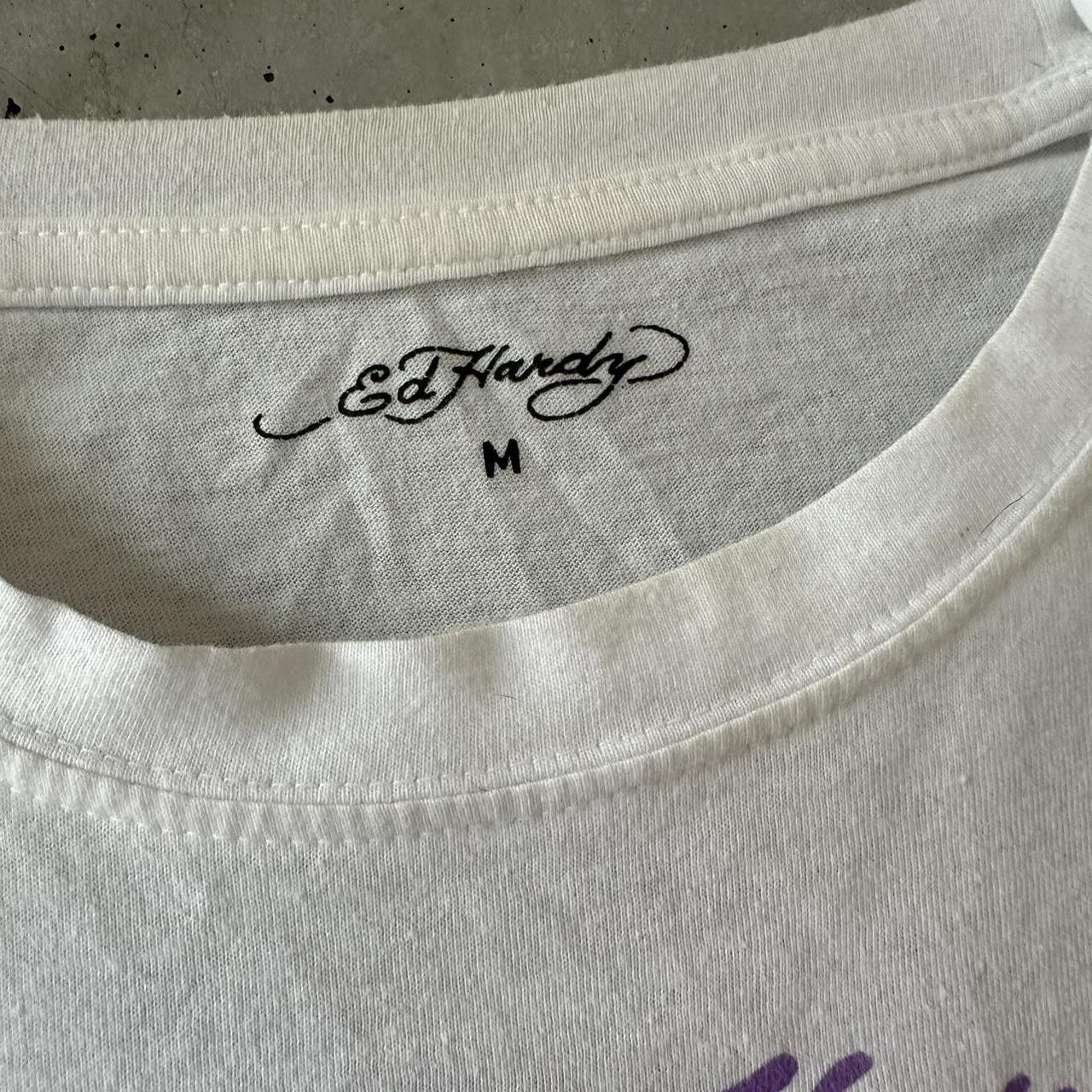 Ed Hardy koi fish graphic crop top - size M but... - Depop