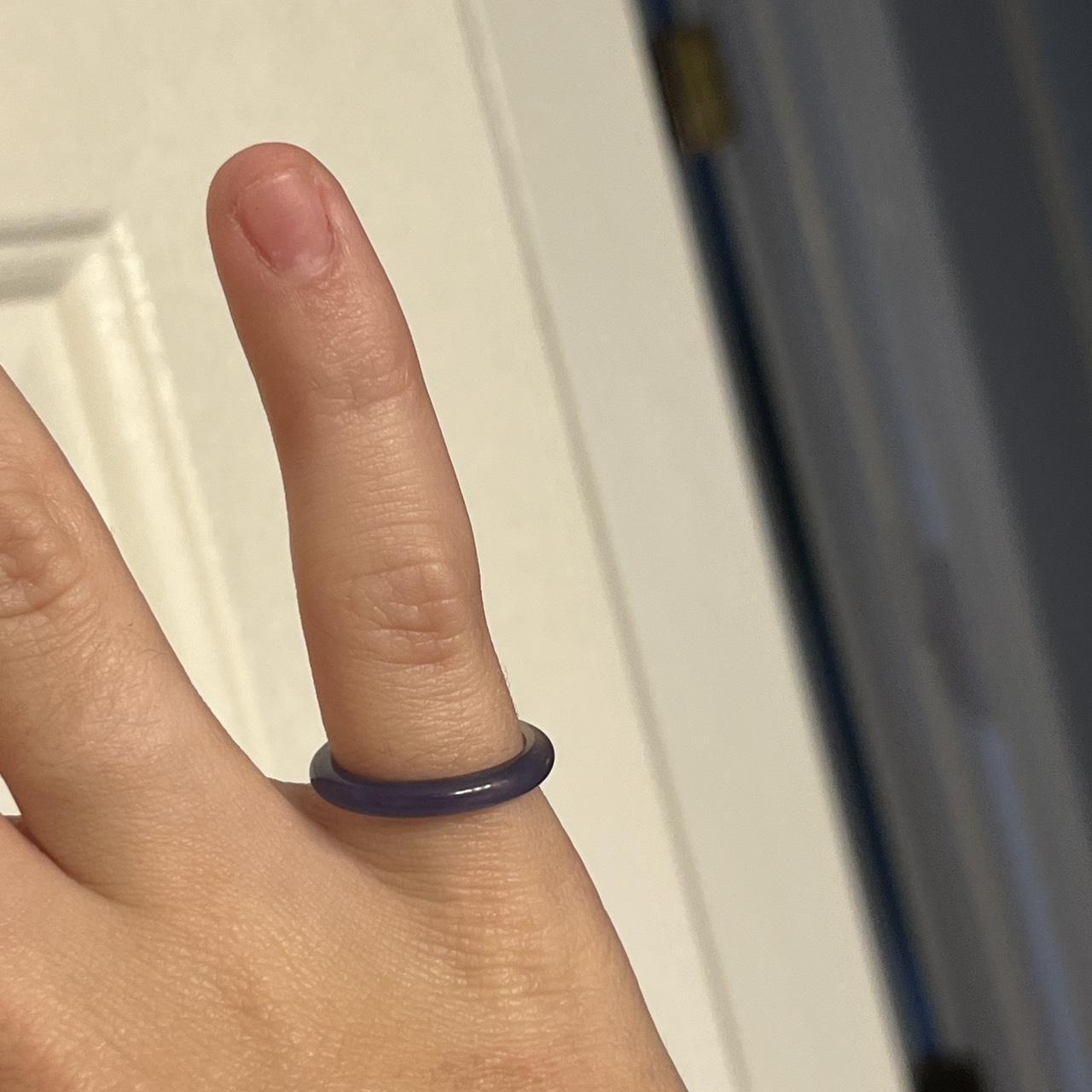 Ring bundle Chunky flower ring Chunky bronze ring... - Depop