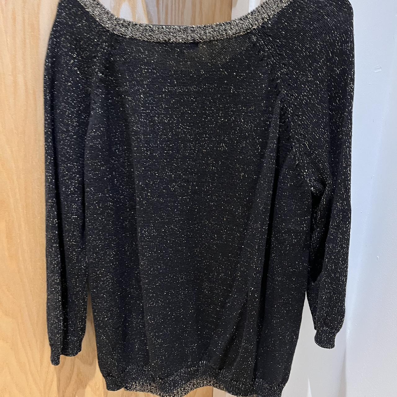 River Island Black and Gold Jumper Size 8 Great... - Depop