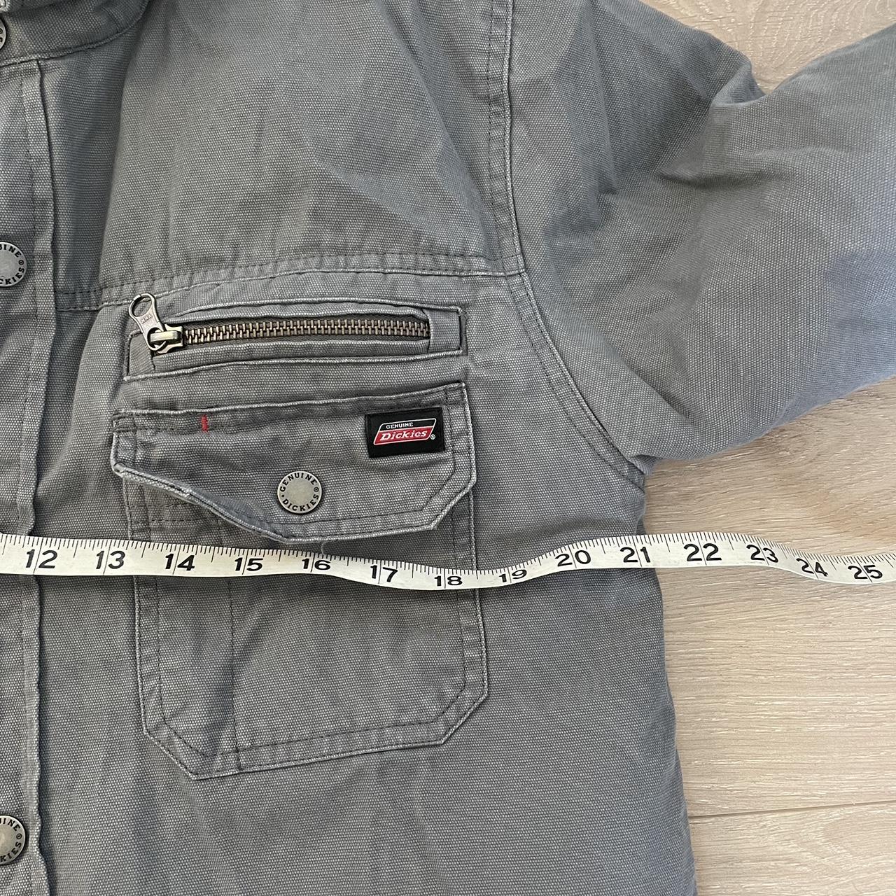 Grey and black Dickies jacket #jacket #gorpcore... - Depop