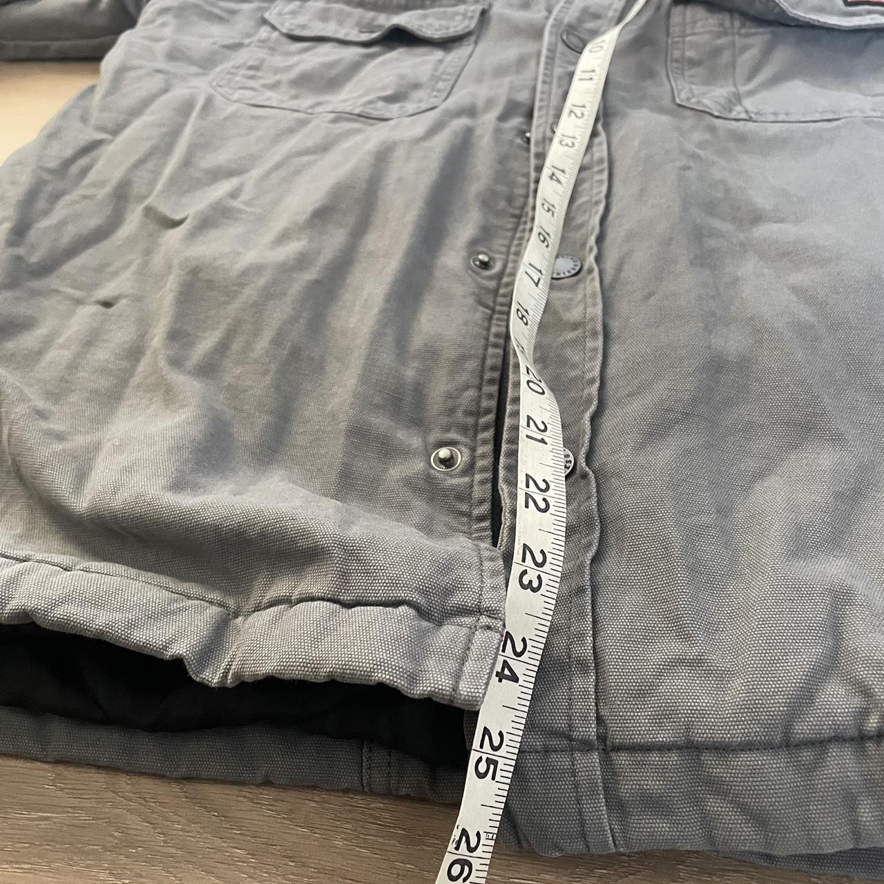 Grey and black Dickies jacket #jacket #gorpcore... - Depop