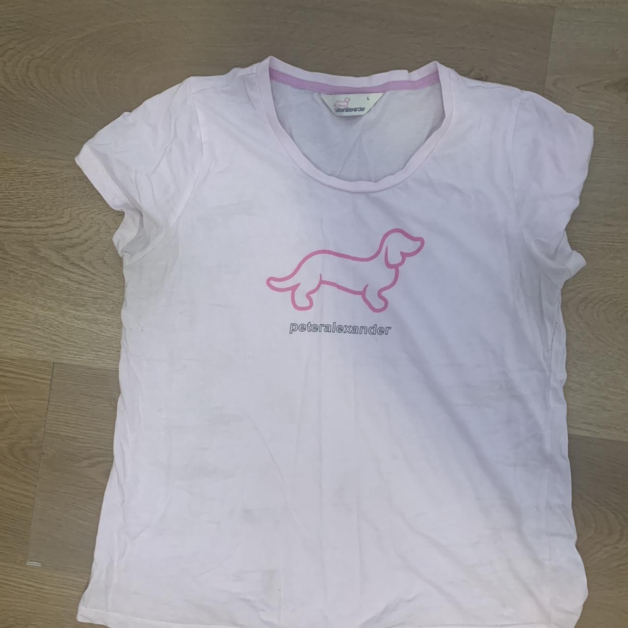 Peter Alexander Classic Pyjama Top in Light Pink - Depop