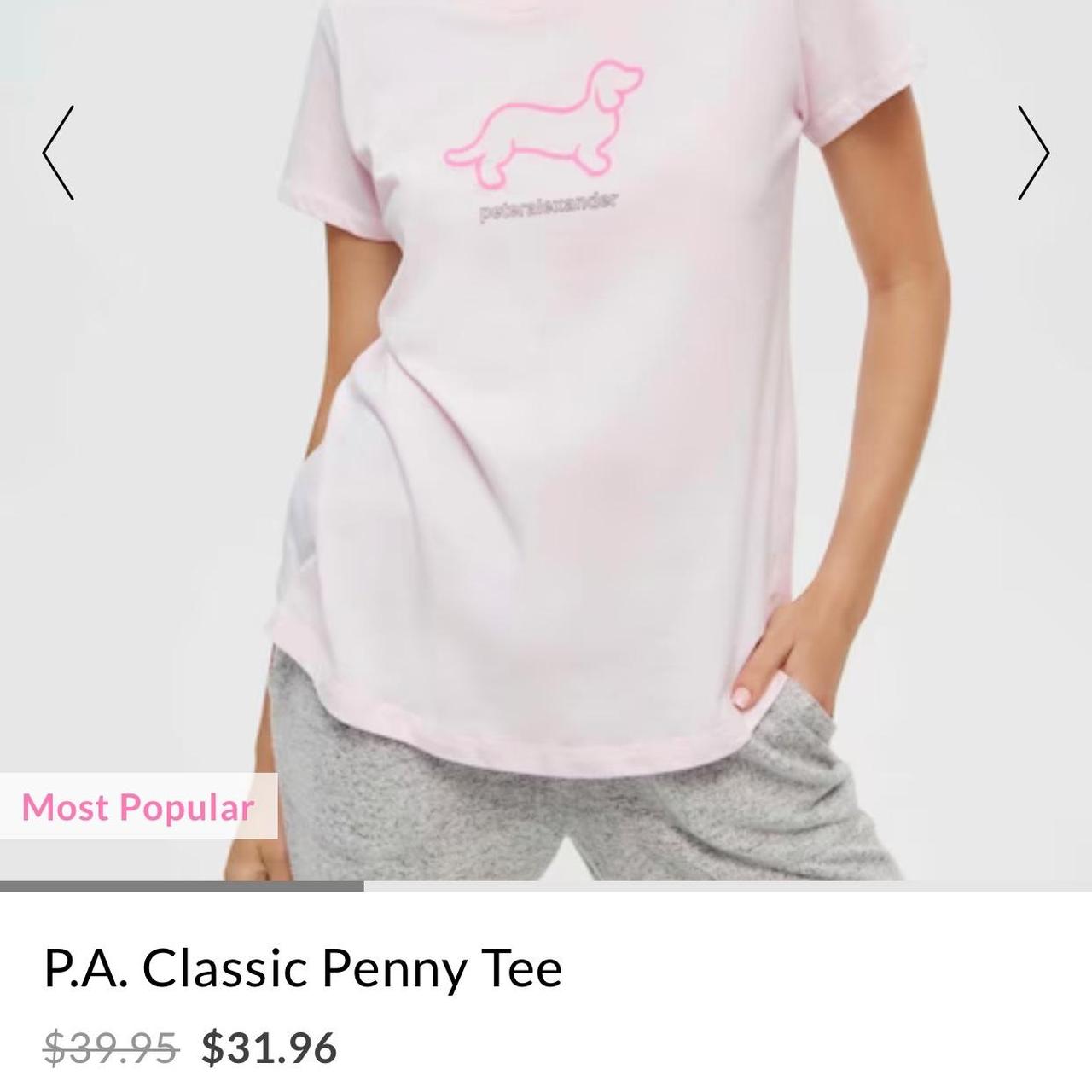 Peter Alexander Classic Pyjama Top in Light Pink - Depop