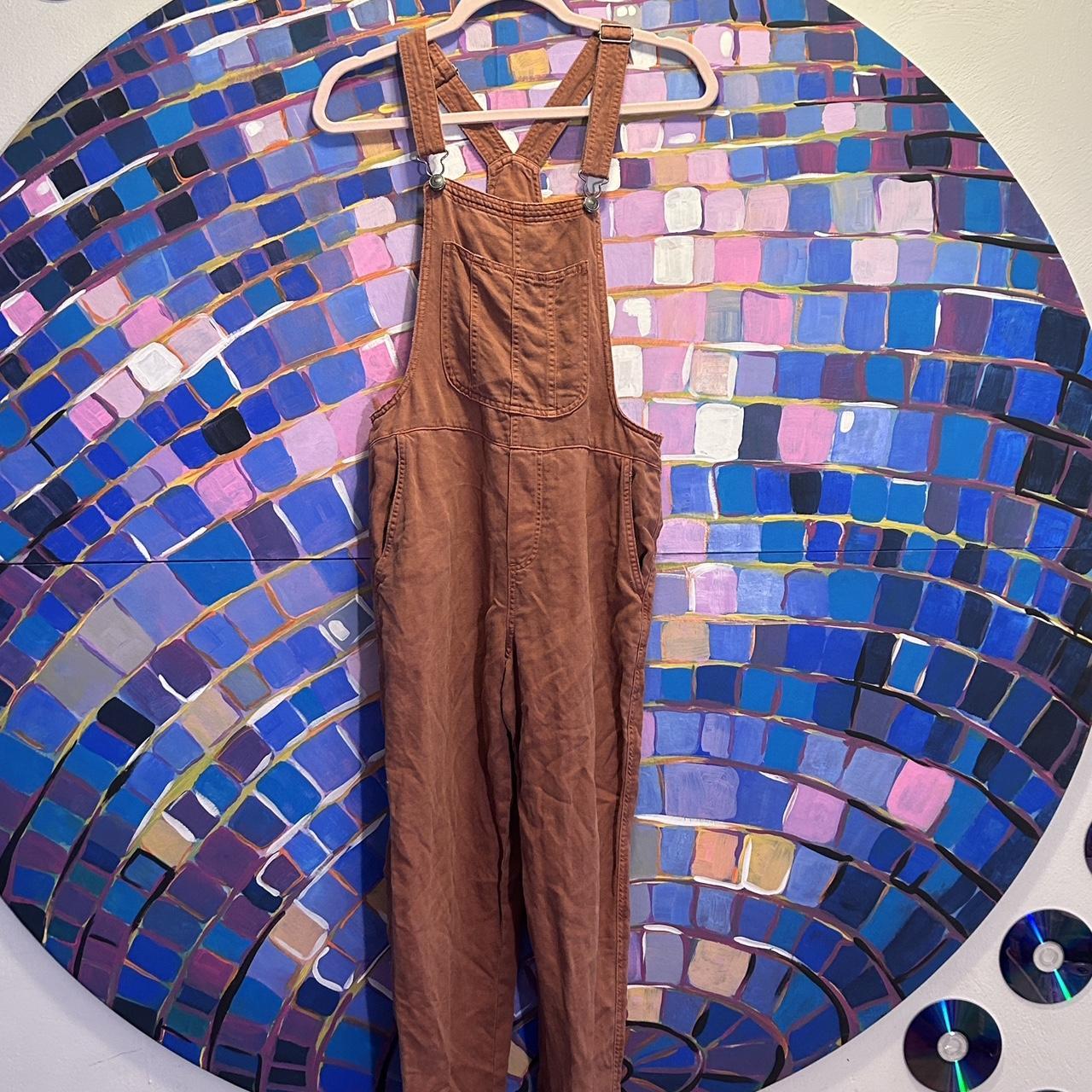 Aerie burnt orange overalls #overalls #casual... - Depop