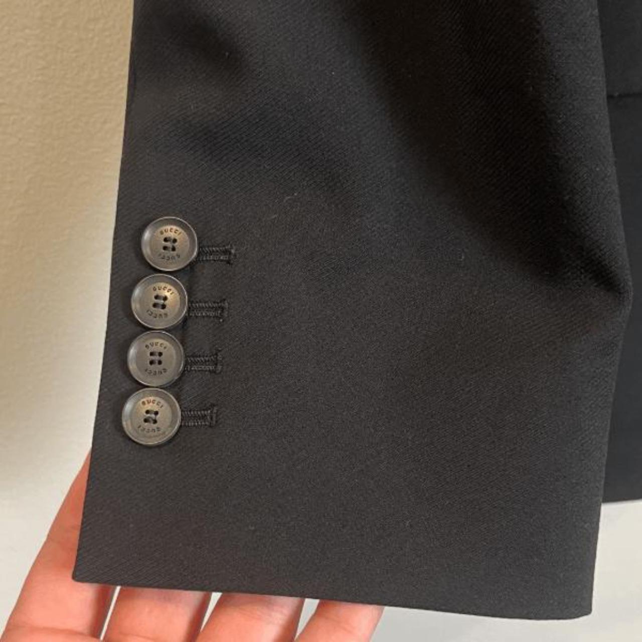 AUTHENTIC GUCCI UNIFORM BLACK 2 BUTTON BLAZER SPORT... - Depop