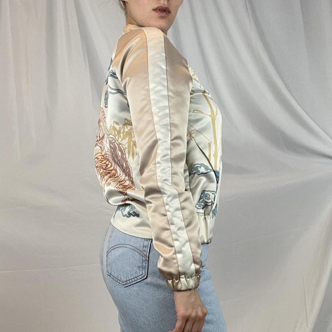 Zara Women's Pink and Cream Jacket | Depop