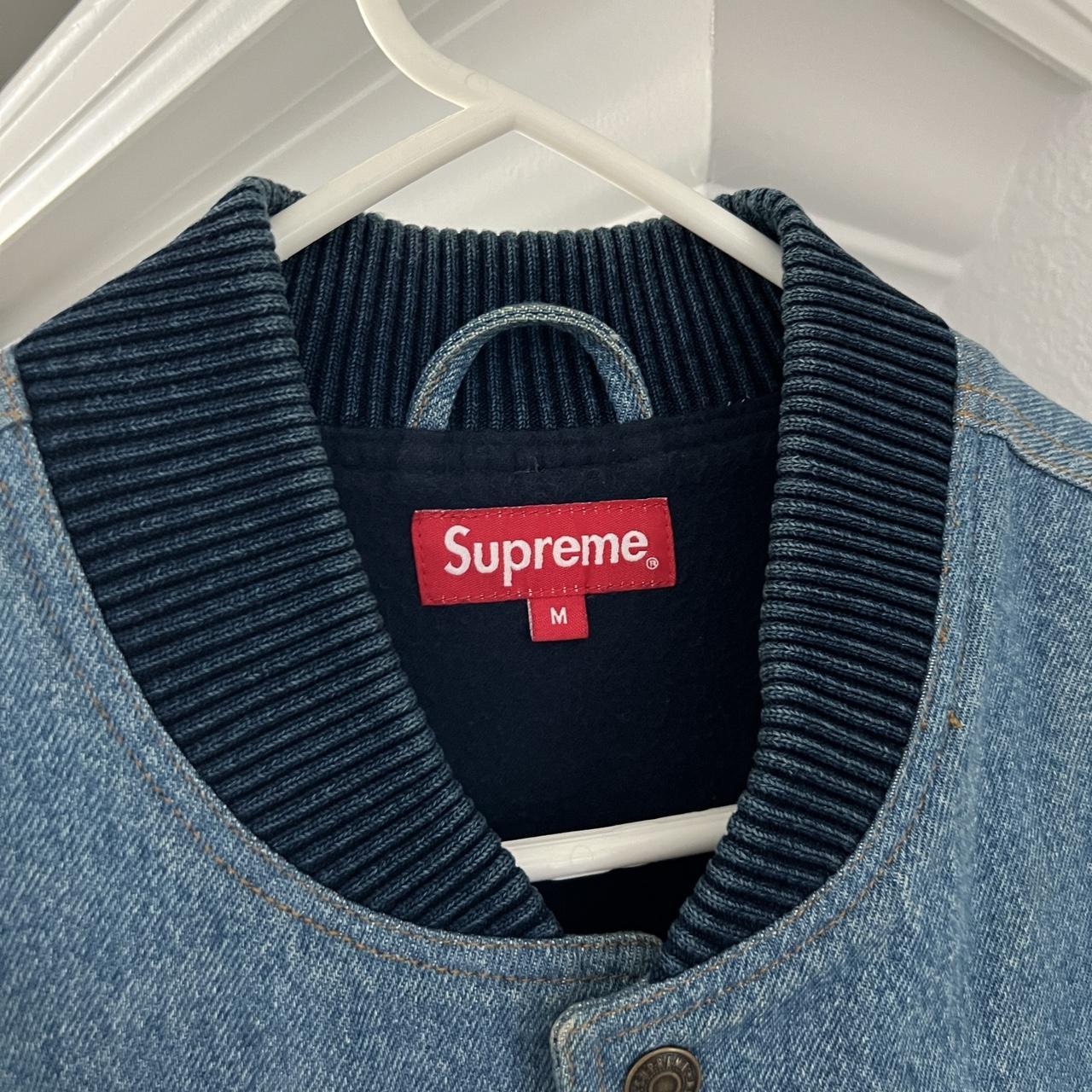Supreme denim jacket forgot what year this released,... - Depop