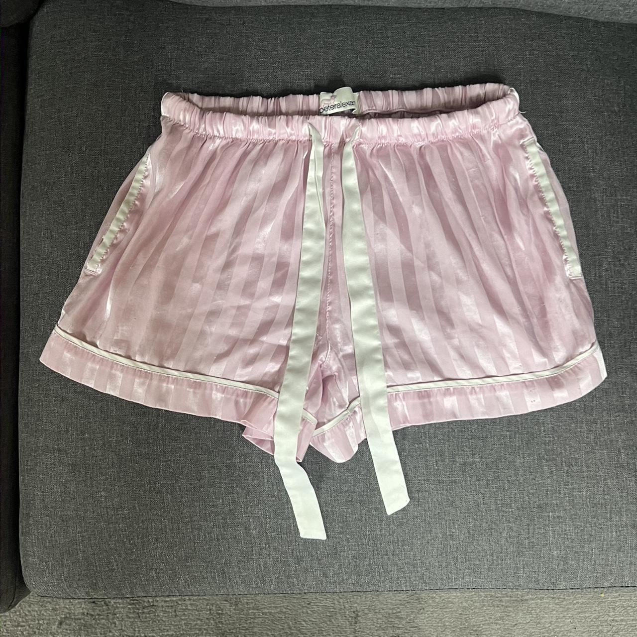 Pink silk/satin Peter Alexander pyjamas Selling as a... | Depop